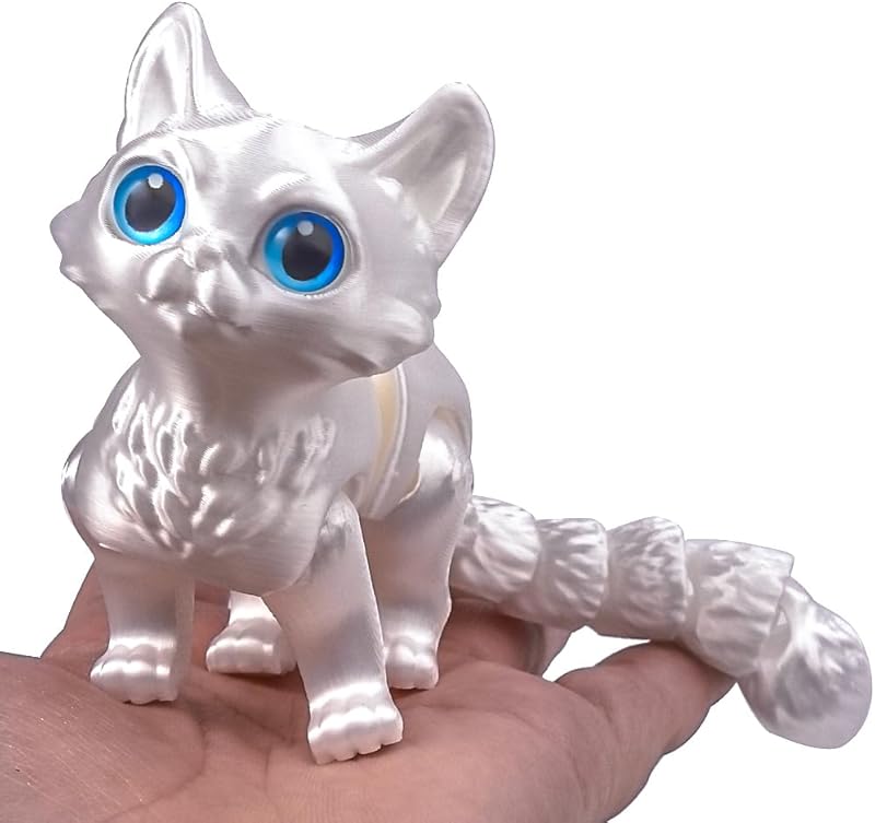 3D Printed Cat,3D Printed Animals Fidget Toys Decor for Stress Relief ...