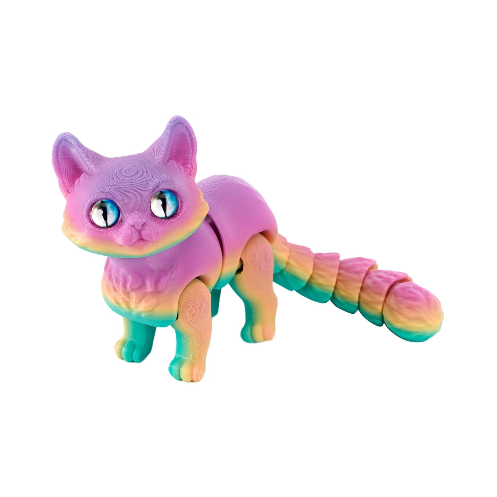 3D Printed Cat Articulated Toys For Adult 3D Print Animals Toys Decor ...