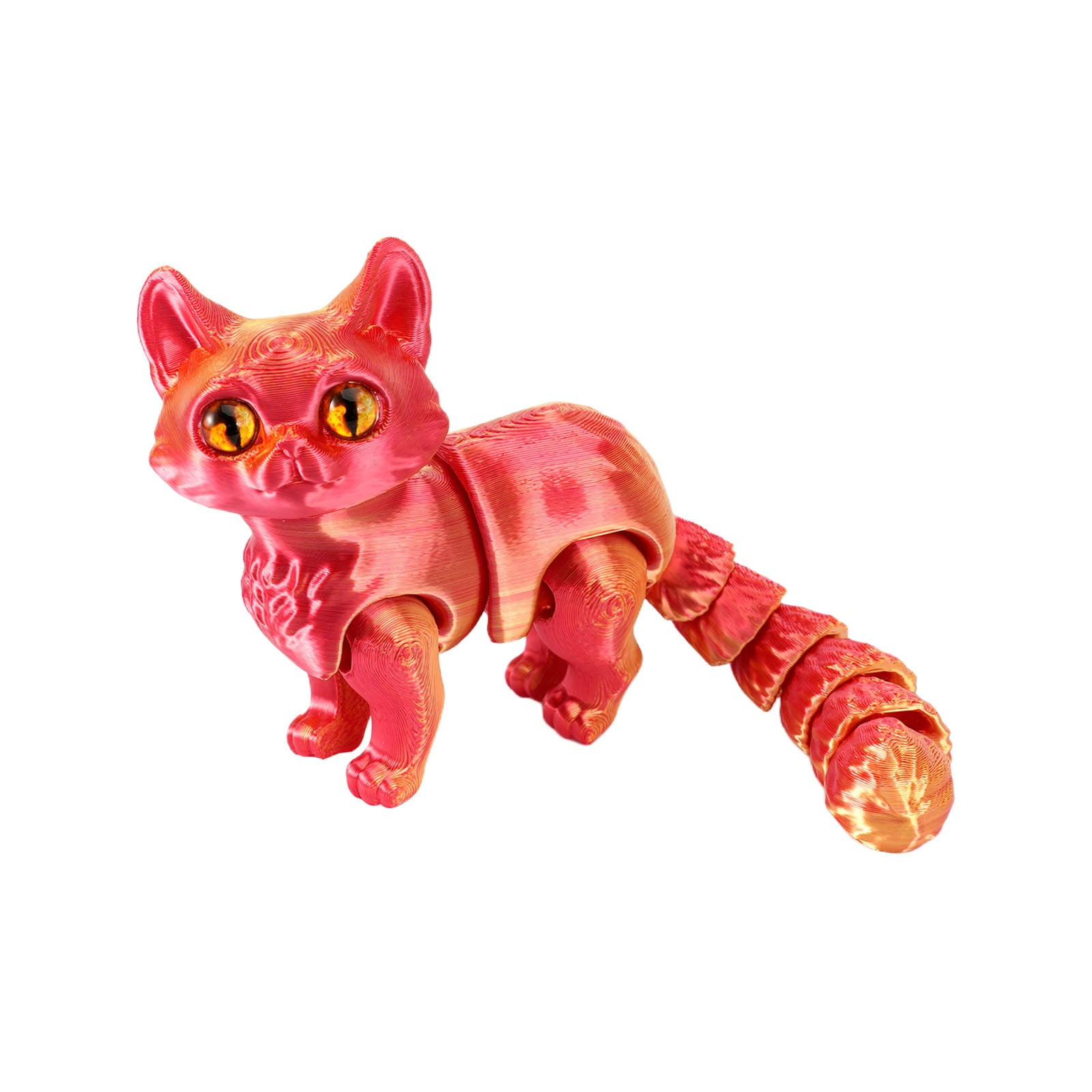 3D Printed Cat Articulated Toys For Adult 3D Print Animals Toys Decor ...