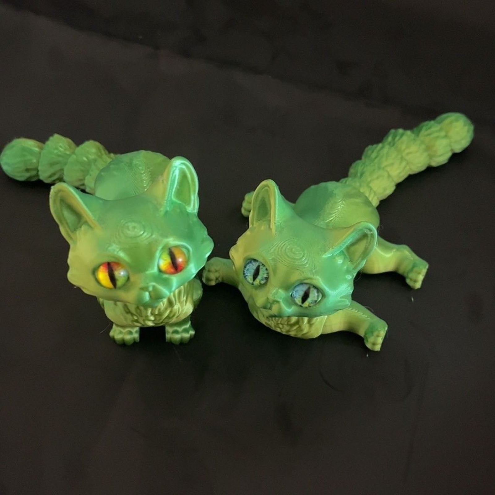 3D Printed Cat, Realistic Cat Figurine, Cute 3D Printed Toy ...