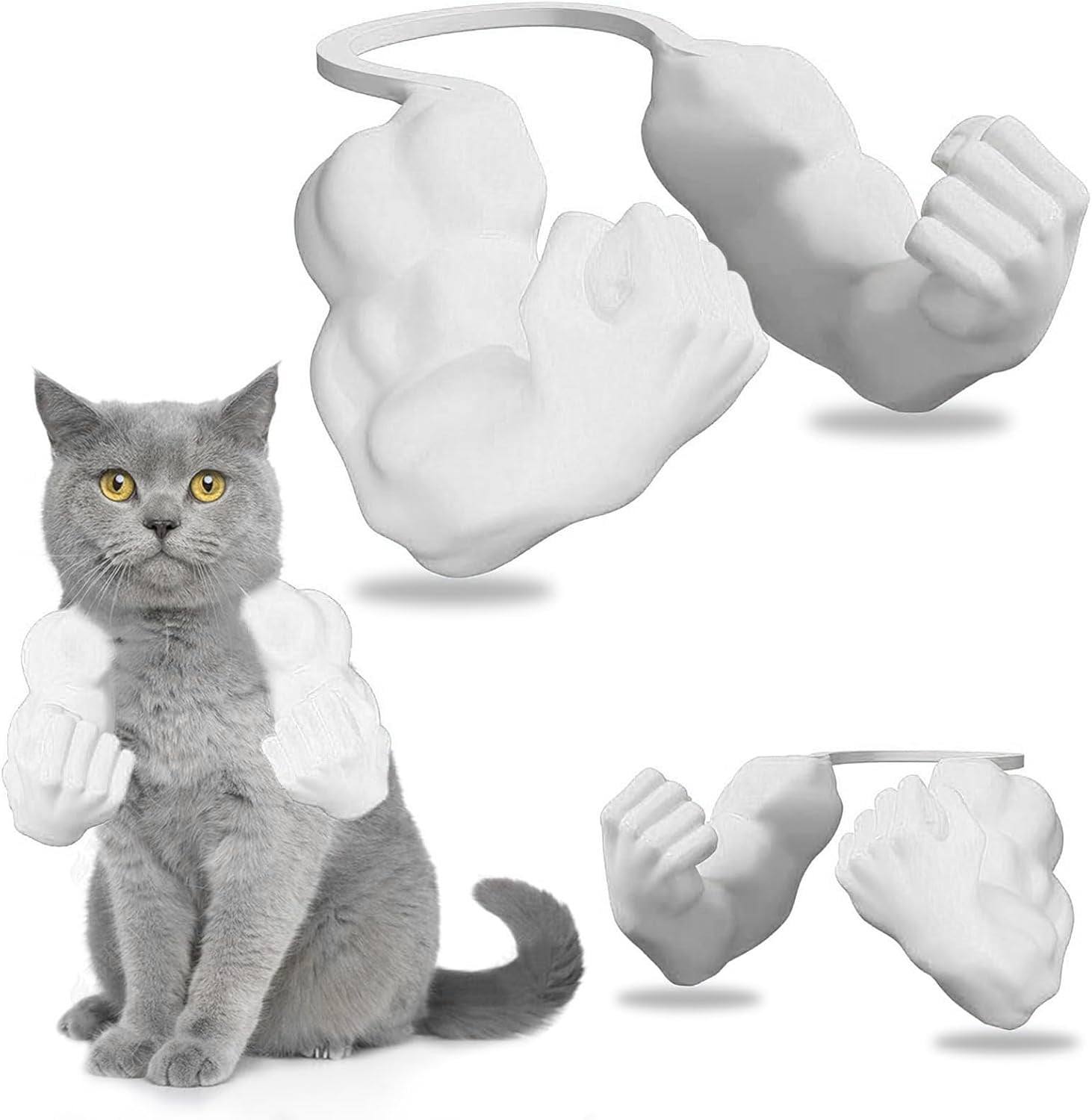 3D Printed Cat's Neck Arm with Muscle for Pet Cosplay, Funny Halloween ...