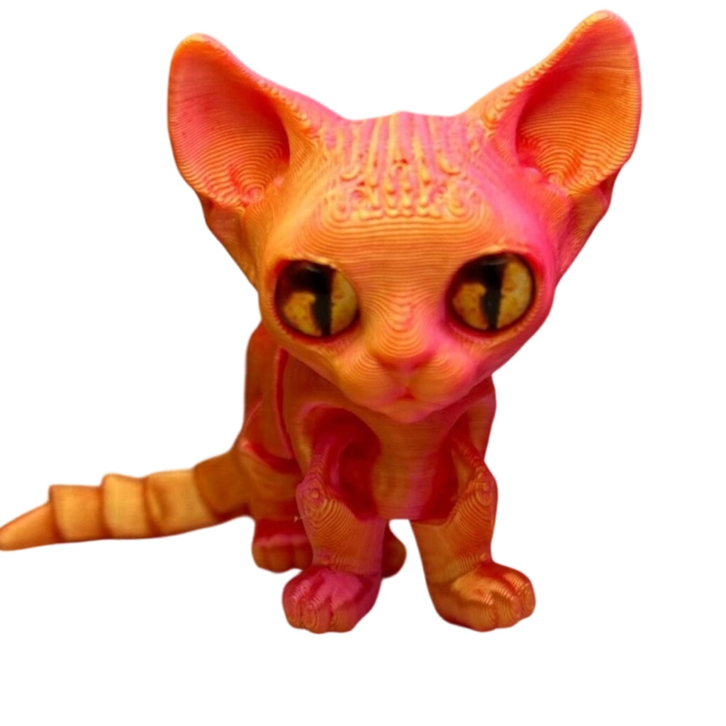 3D Printed Cats Realistic Cats Statue,3D Printed Articulated Toy ...