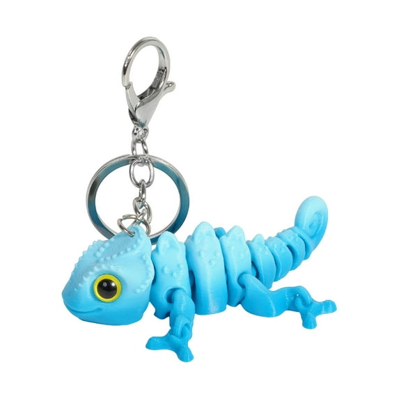 3D Printed Chameleon Keychain - Pink Color, Stereoscopic Design, Easy ...