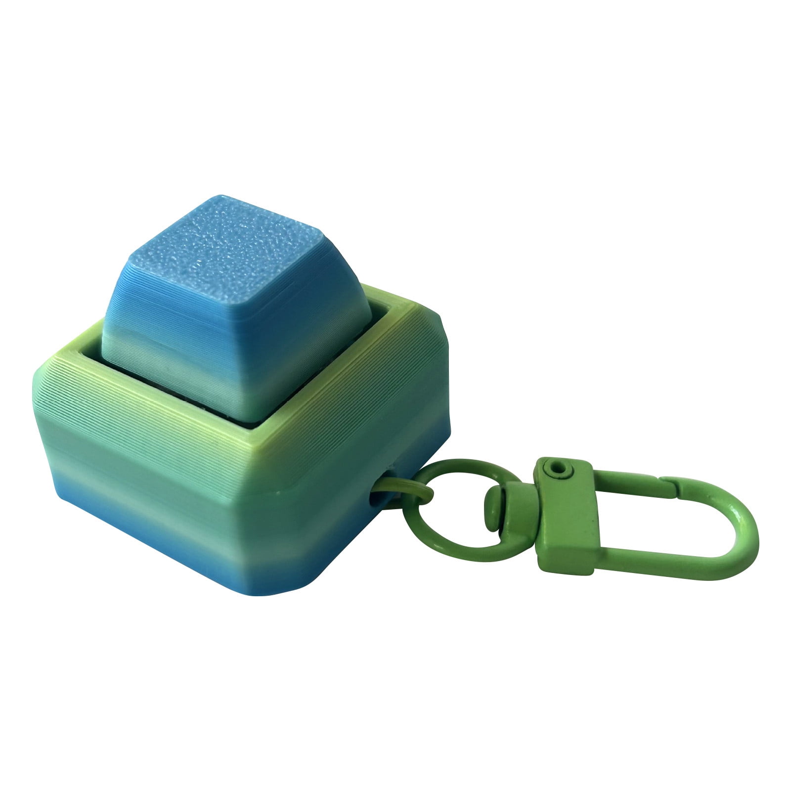 3D Printed Cheese Push Button Keychain Tactile Sensory Fidget Toy ...