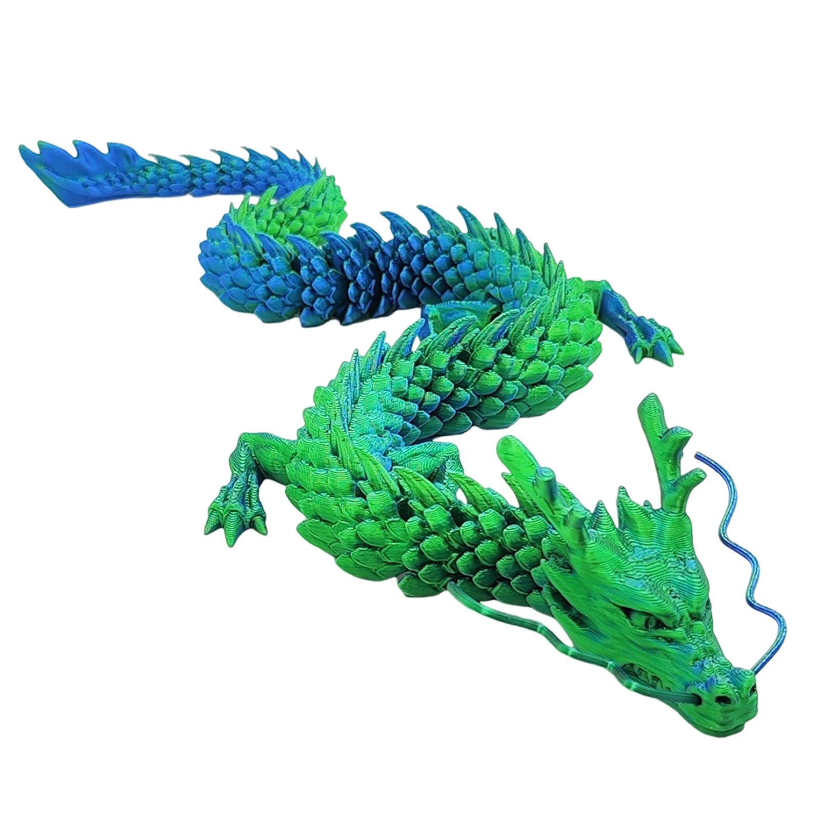 3D Printed Chinese Dragon 42.5 Inch Articulated Dragon Model with ...
