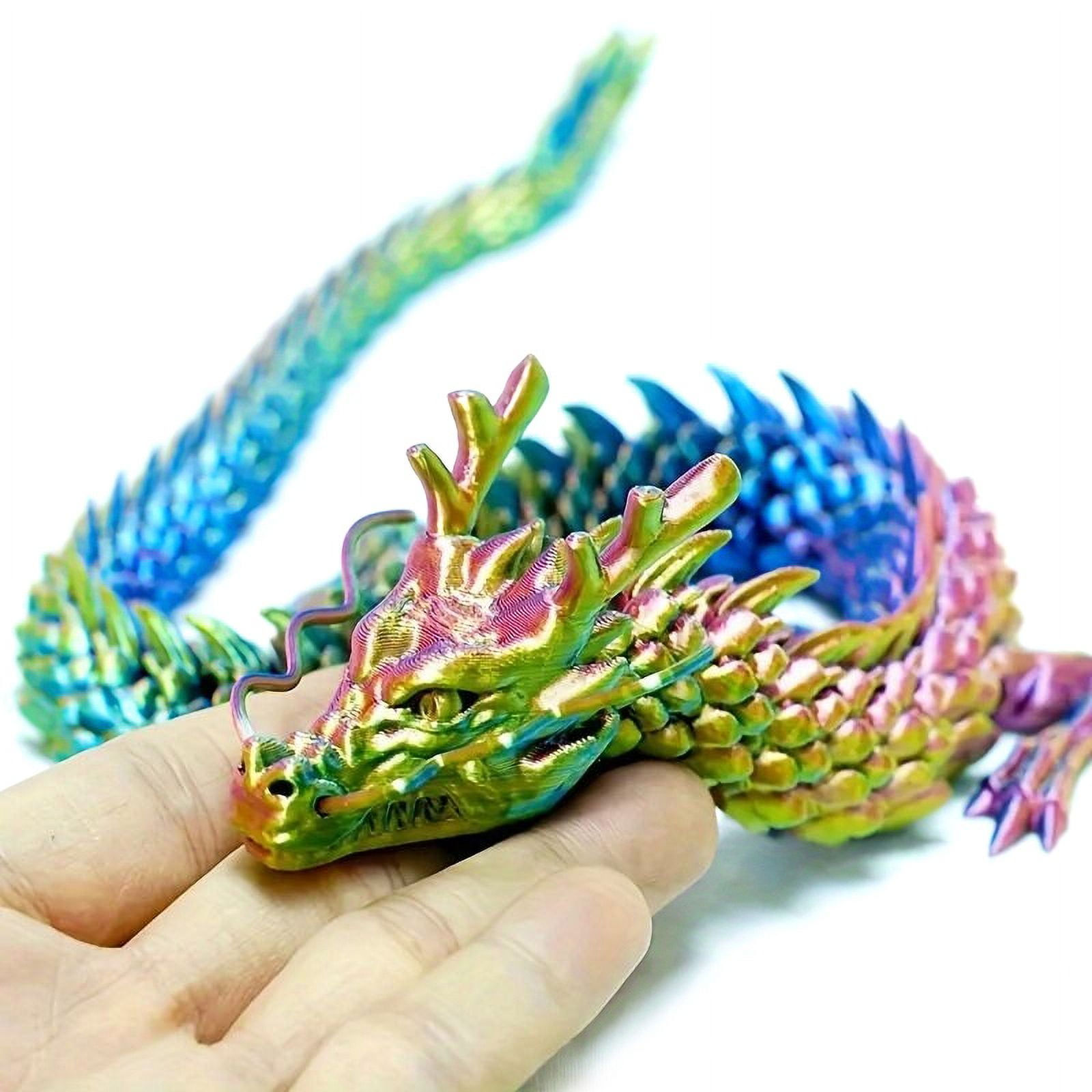 3D Printed Chinese Dragon Full Body Joints Movable Home Decoration ...