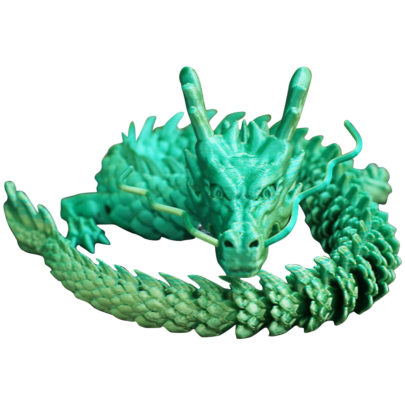 3D Printed Chinese Dragon Toy, 60cm Long Flexible Poseable Dragon Model ...