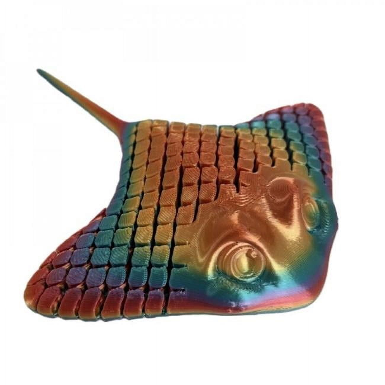 3D Printed Colorful Manta Ray Figurine - Walmart.com
