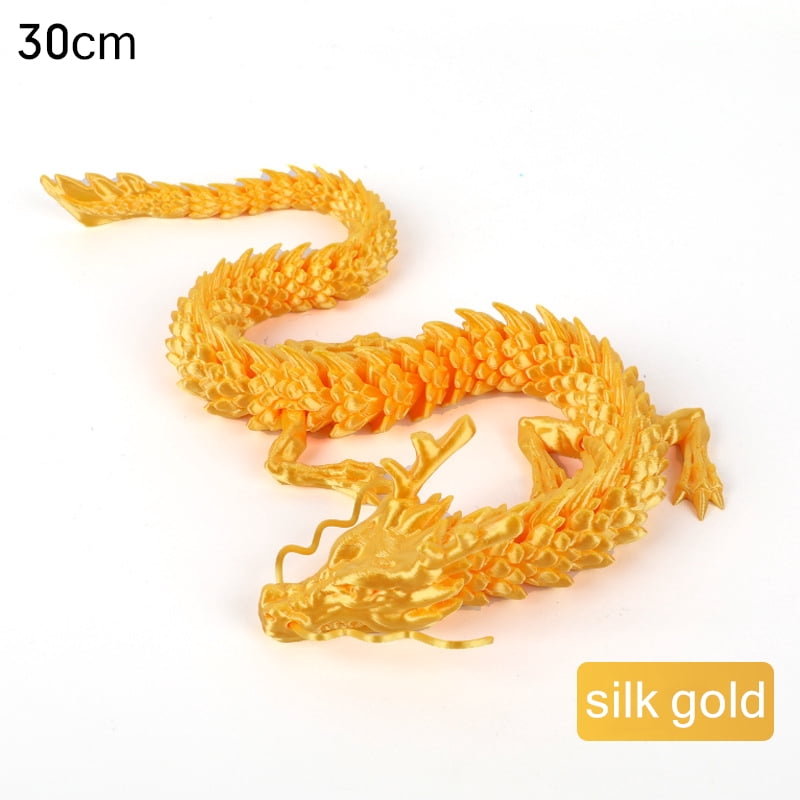 3D Printed Conjoined Dragon Ornaments, Movable Cartoon, Creative Dragon ...
