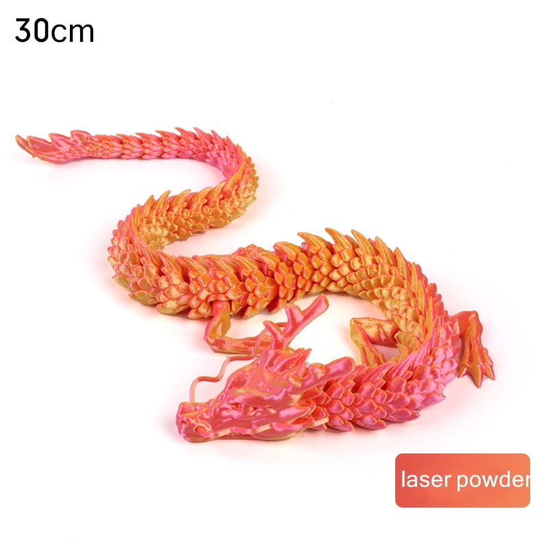 3D Printed Conjoined Dragon Ornaments, Movable Cartoon, Creative Dragon ...