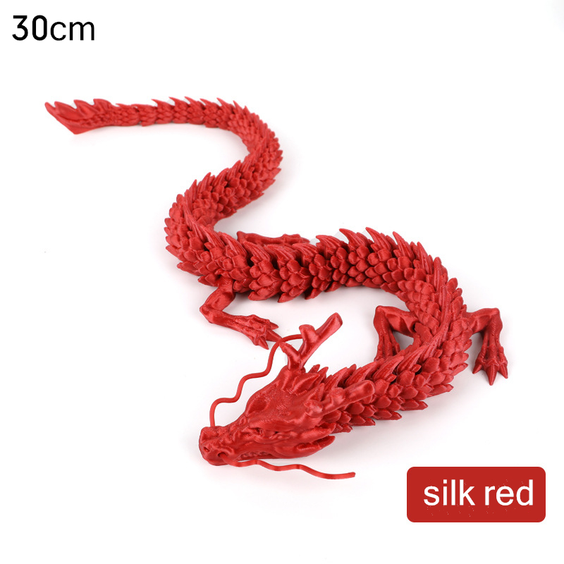 3D Printed Conjoined Dragon Ornaments, Movable Cartoon, Creative Dragon ...