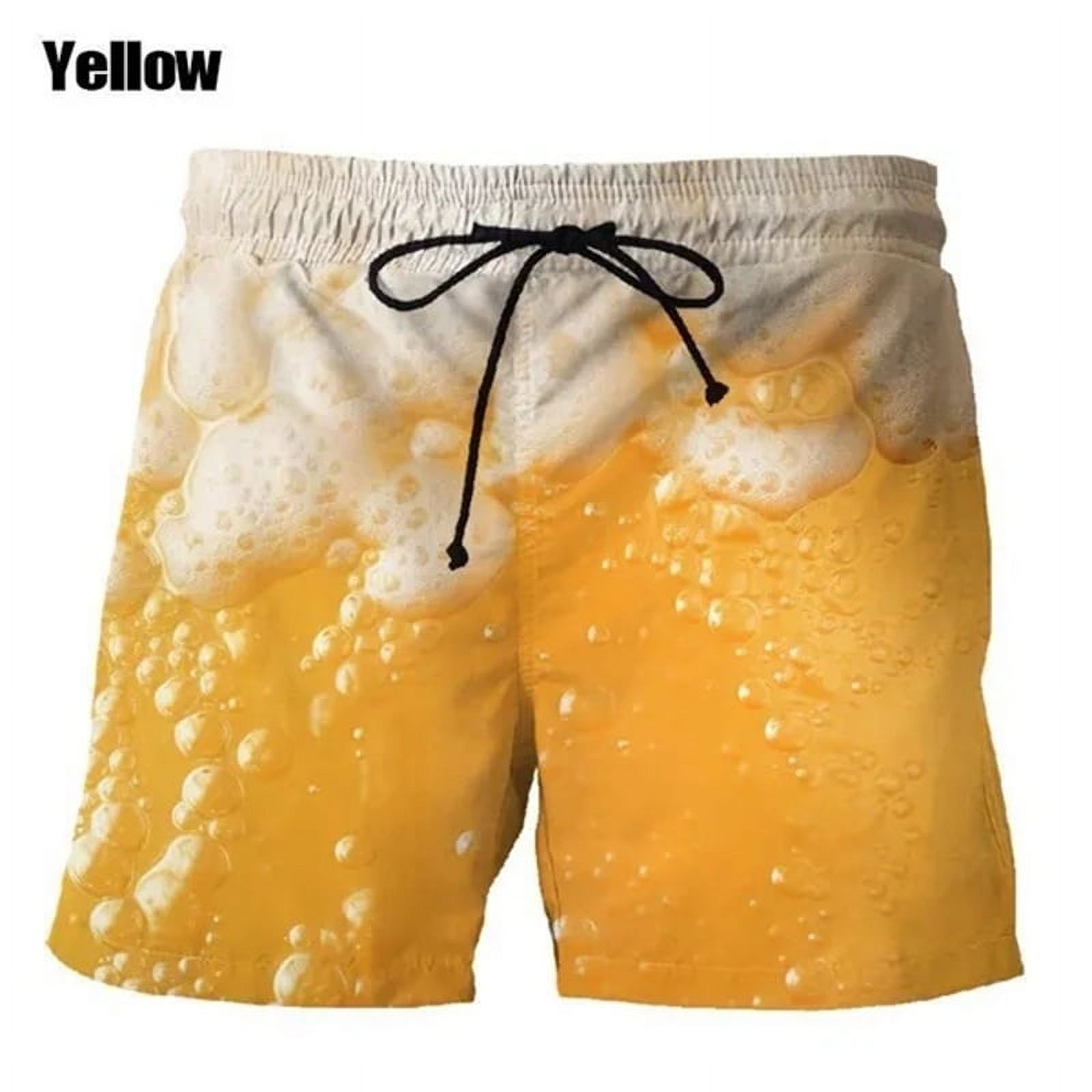 3D Printed Cool Beer Beach Shorts Men Sports Board Shorts Fashion ...