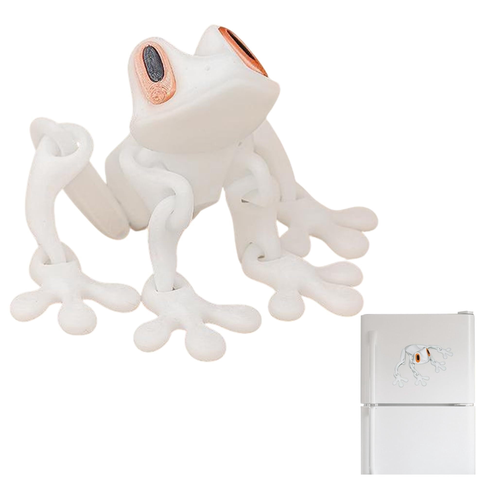 3D Printed Creative Magnetic Frog Refrigerator Magnet, Realistic ...