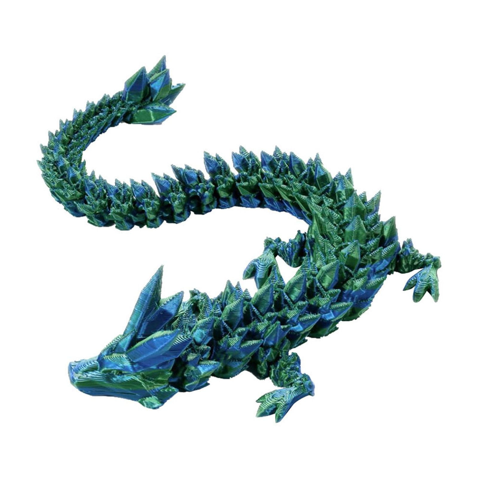 3D Printed Crystal Dragon, Articulated Dragon, Dragon Fidget Toy, Home ...