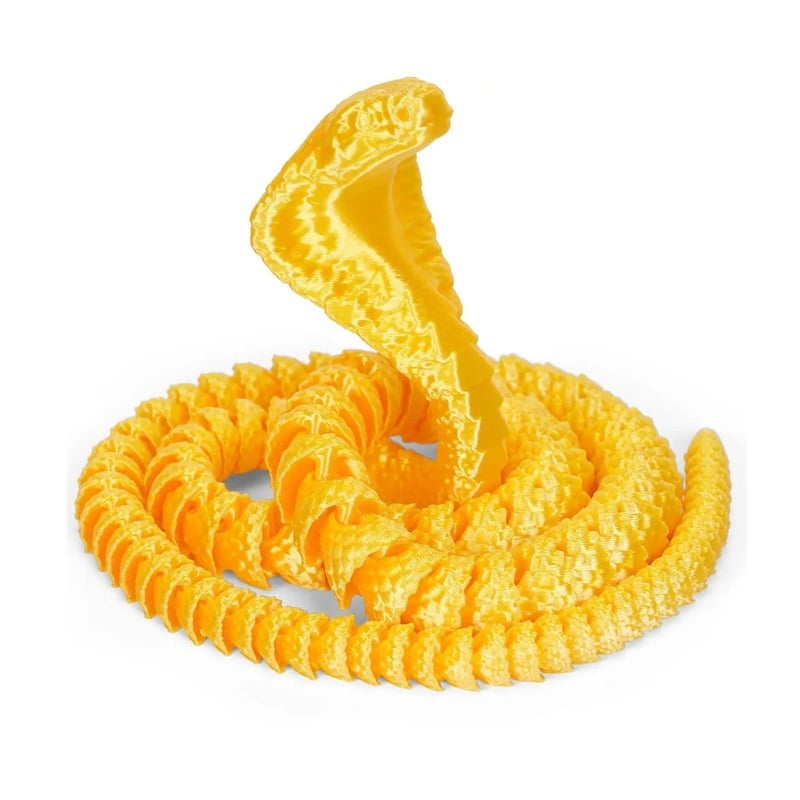 3D Printed Crystal Dragon Snake Fidget Toy With Flexible Joints Home ...