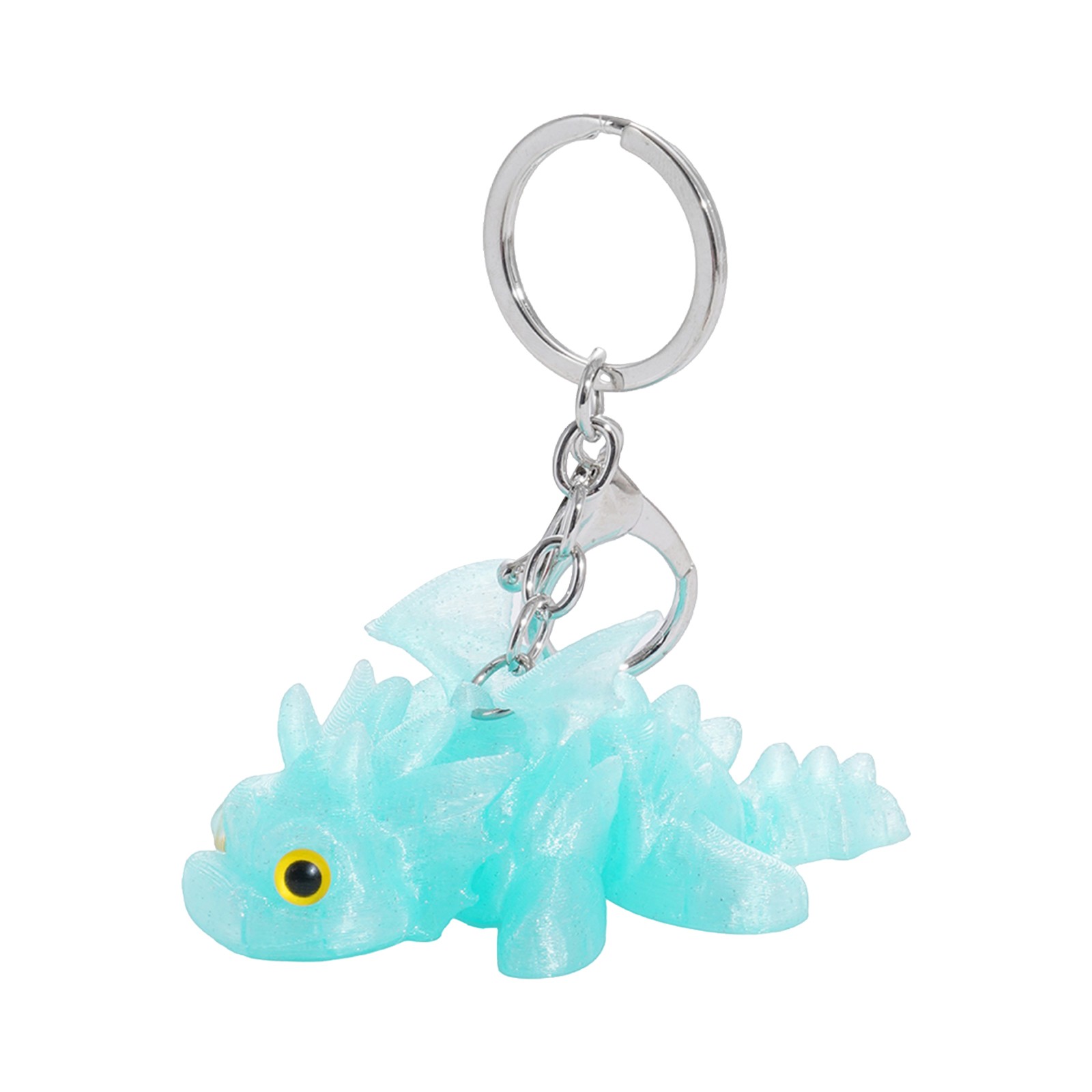 3D Printed Cute Baby Dragon Keychain, Adorable 3D Fantasy Backpack Zipper Pull Charm, Miniature ...