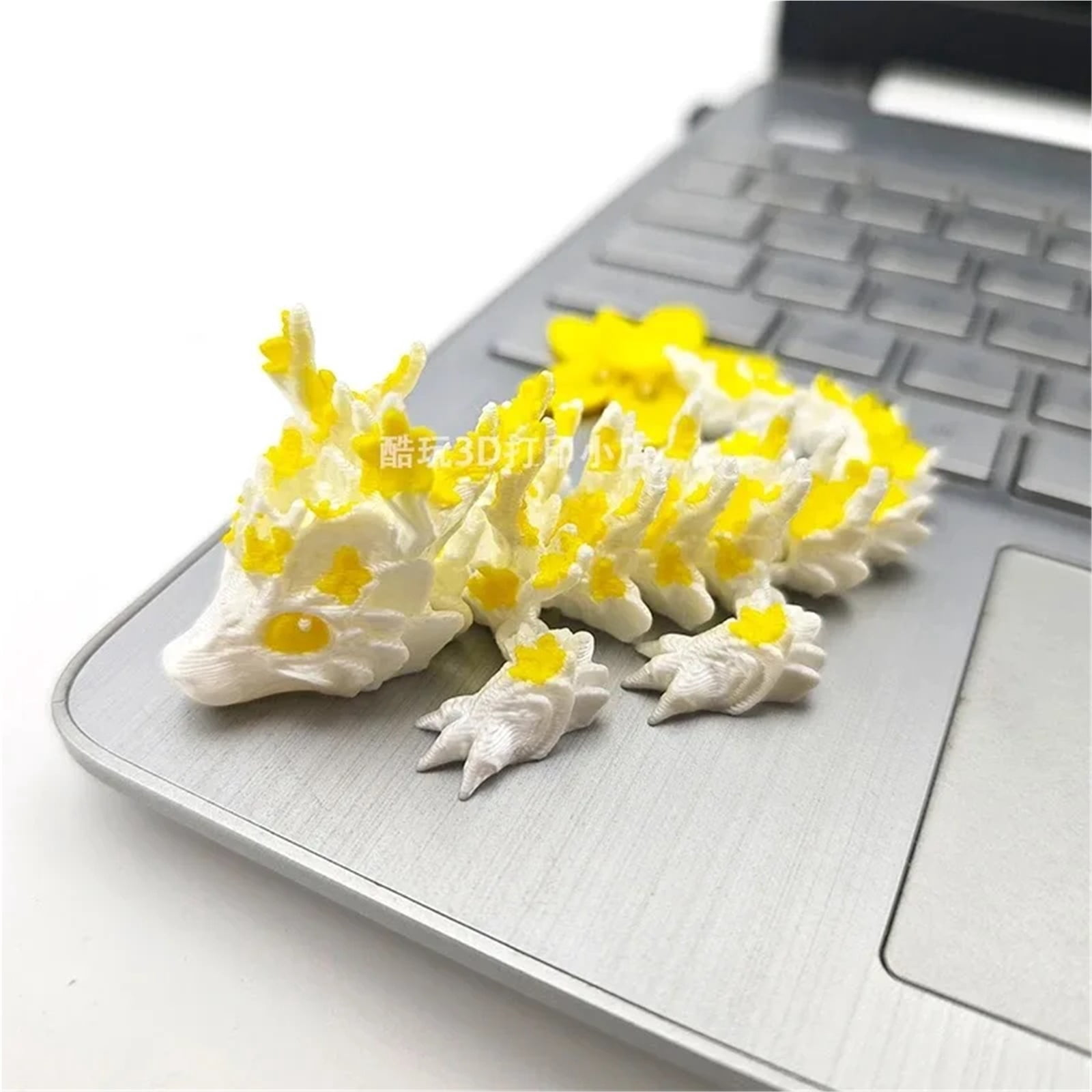 3D Printed Cute Cherry Blossom Dragon Movable Joint Simulation Dragon ...