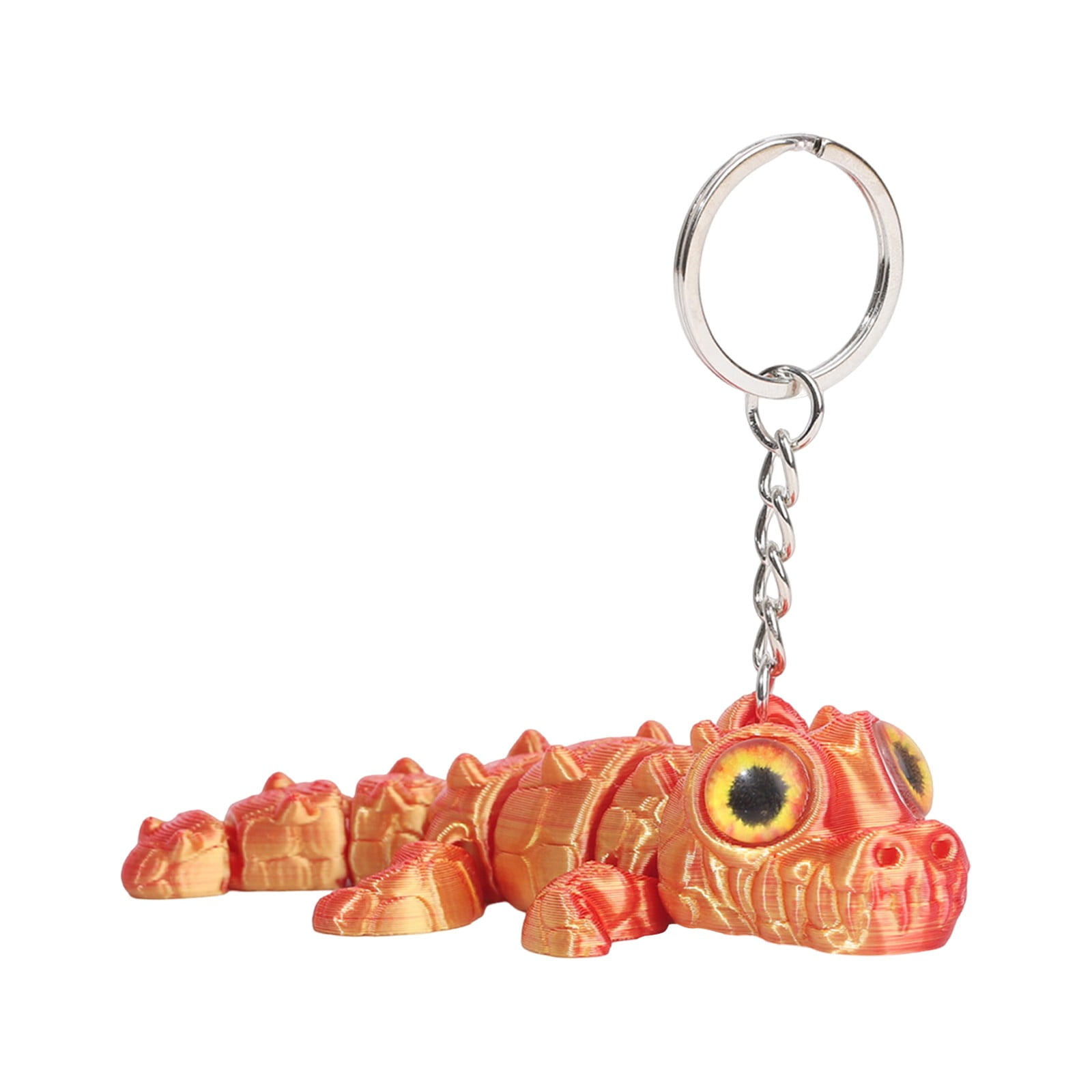 3D Printed Cute Crocodile Keychain Schoolbag Small Pendant Gift Small ...