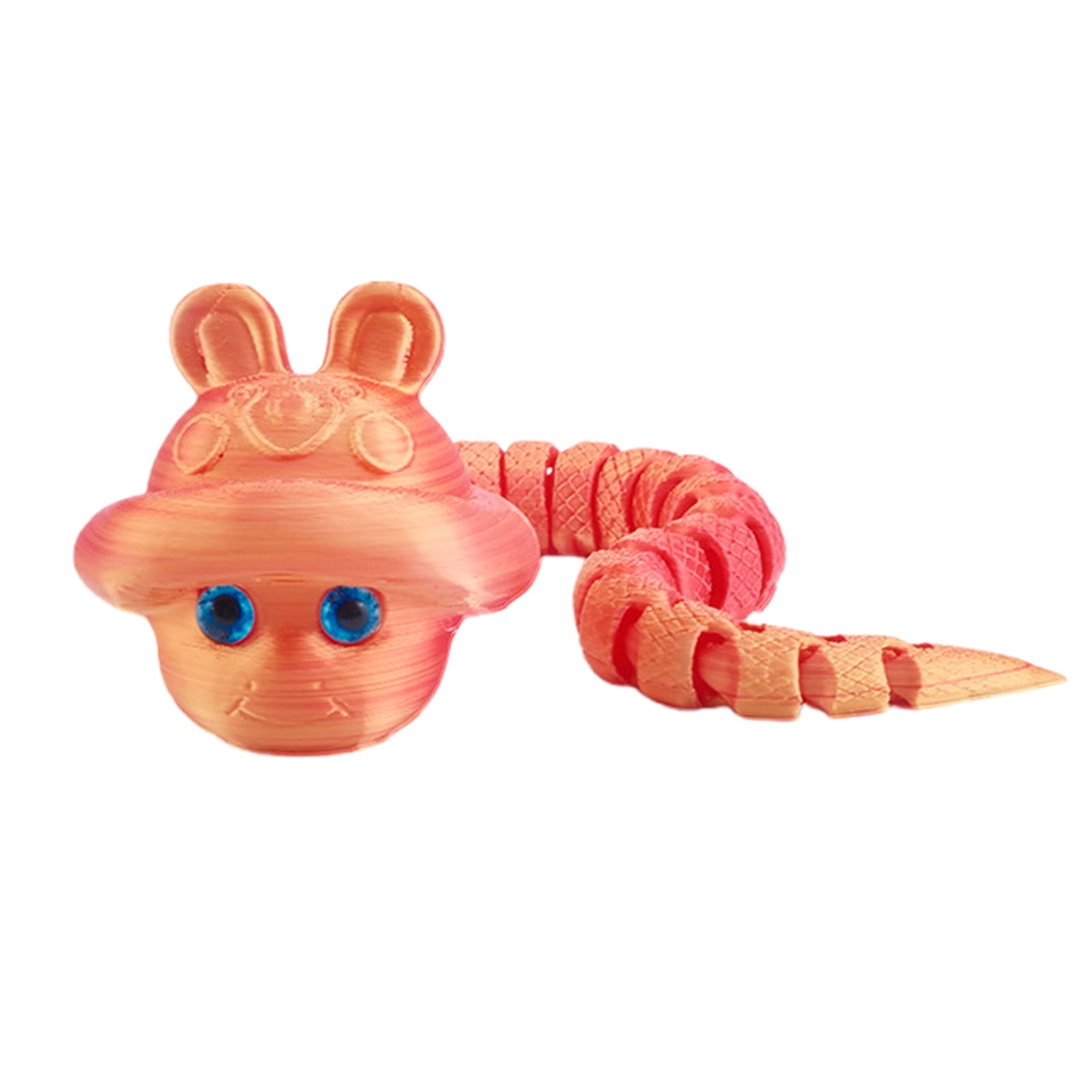 3D Printed Cute Rabbit With Hat Cartoon Year Movable Limb Joint ...