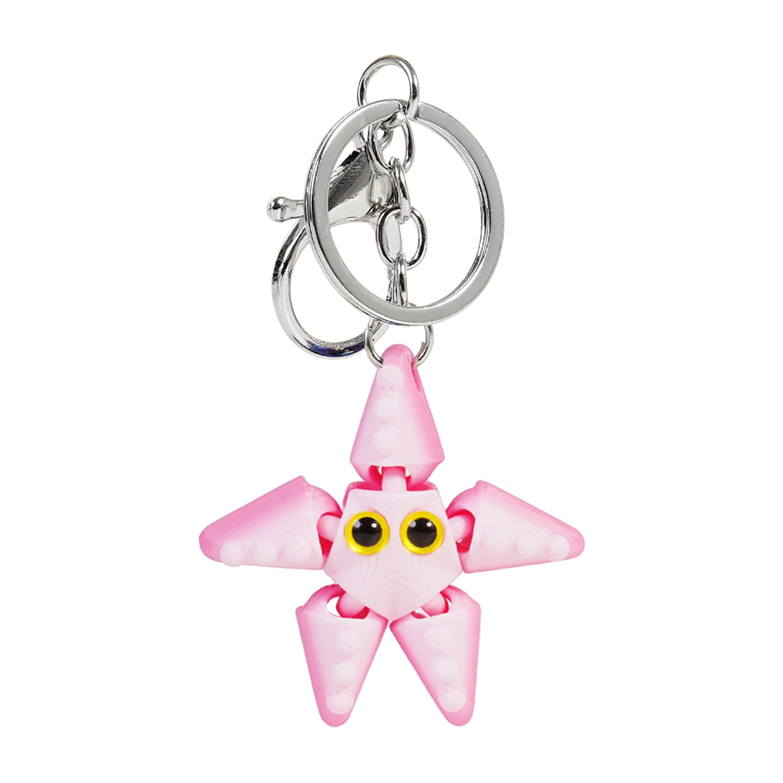 3D Printed Cute Starfish Keychain, Adorable 3D Star Fish Backpack ...