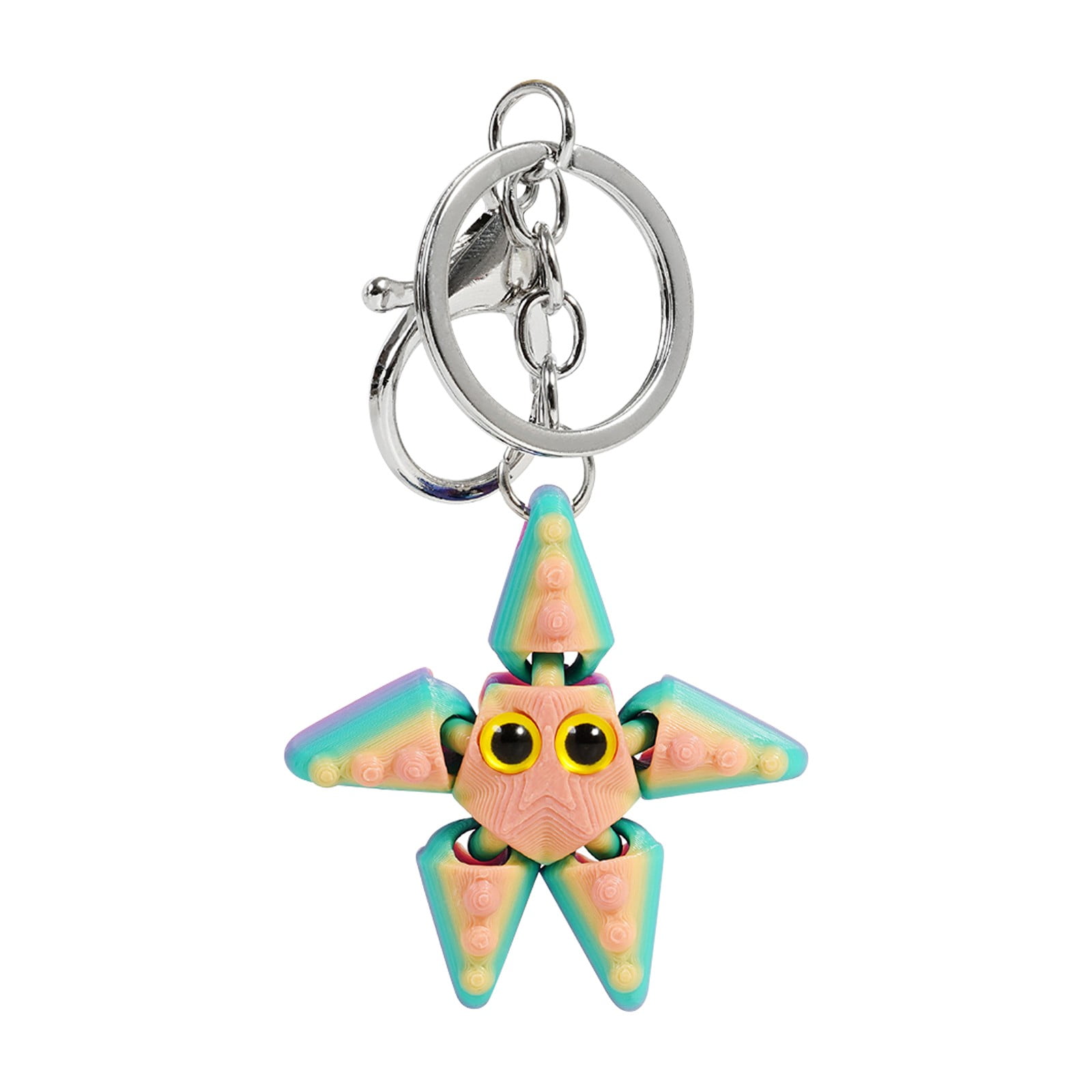 3D Printed Cute Starfish-Shaped Keychain Keychain Accessories, Keychain ...