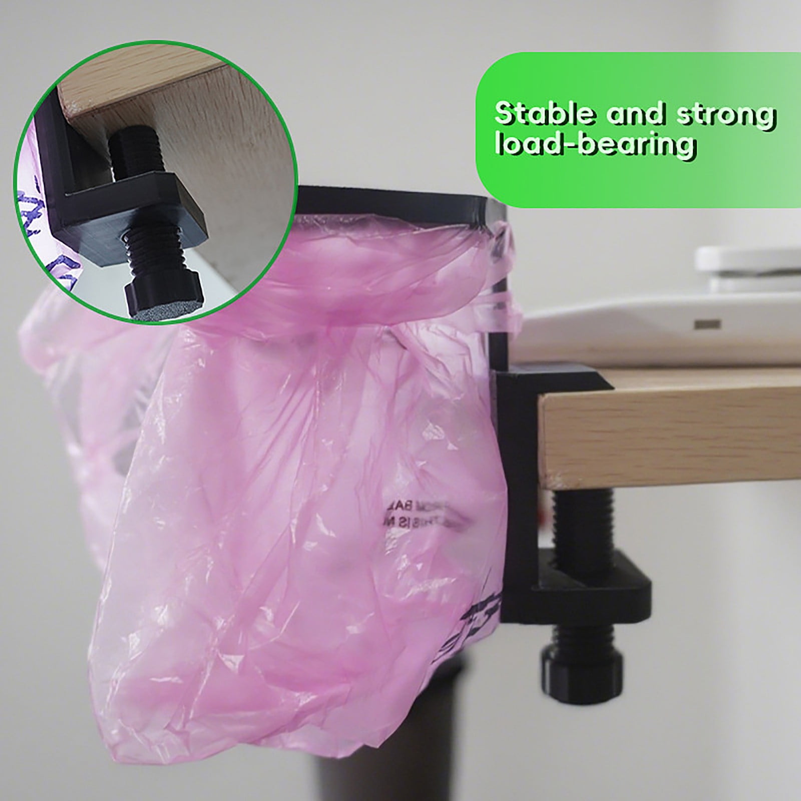 3D Printed Desktop Trash Bag Holder: Trash Bag Holder Space-Saving ...