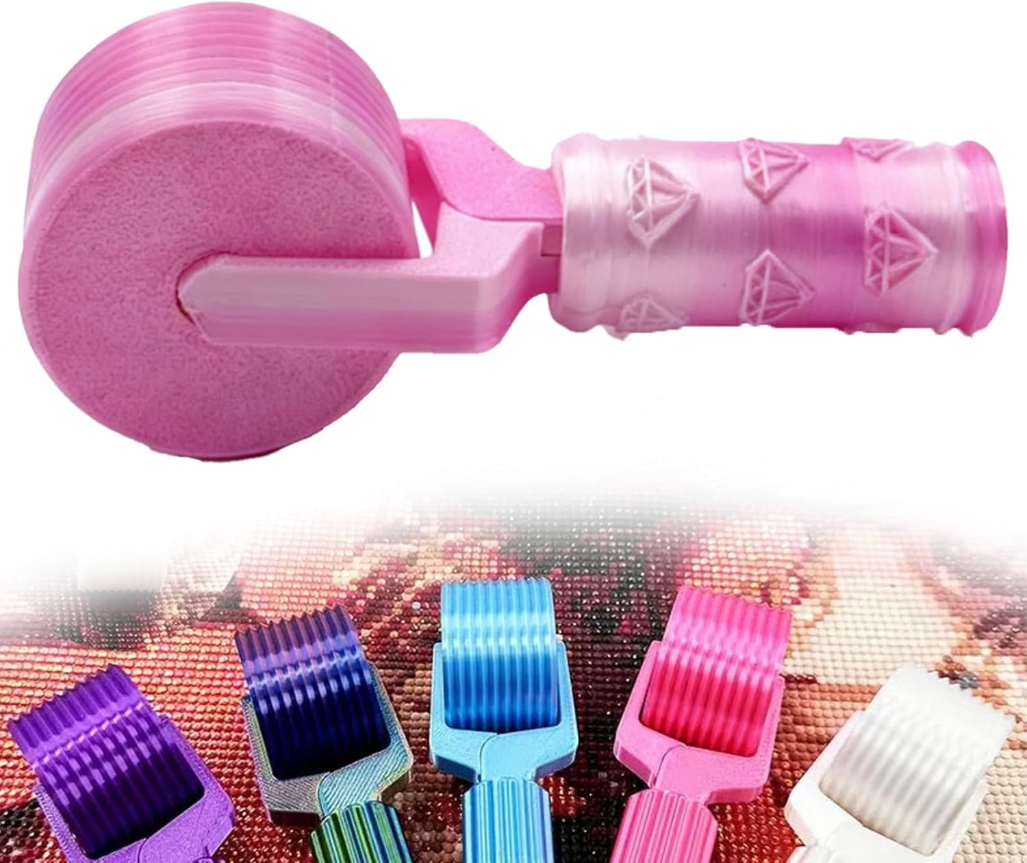 3D Printed Diamond Painting Roller Tool, DIY Diamond Inlay Reinforced ...