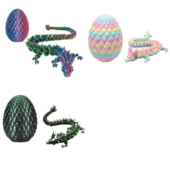3D Printed Dinosaur, Dragon Eggs Collection, Creative Desktop Display ...