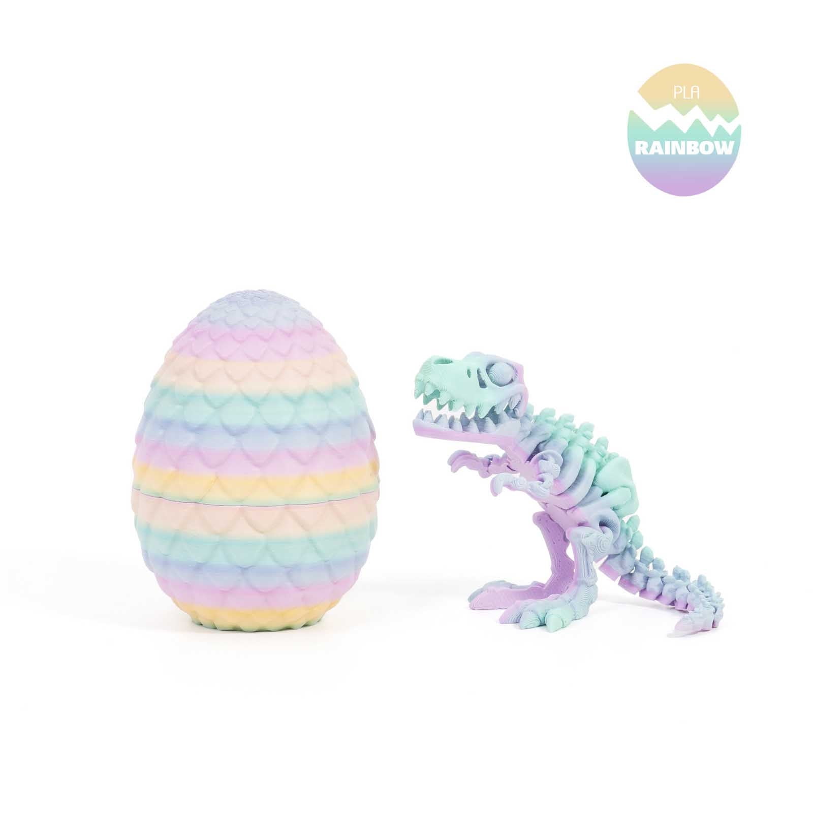 3D Printed Dinosaur Egg Toy Set With Movable Joints For Kids Easter ...