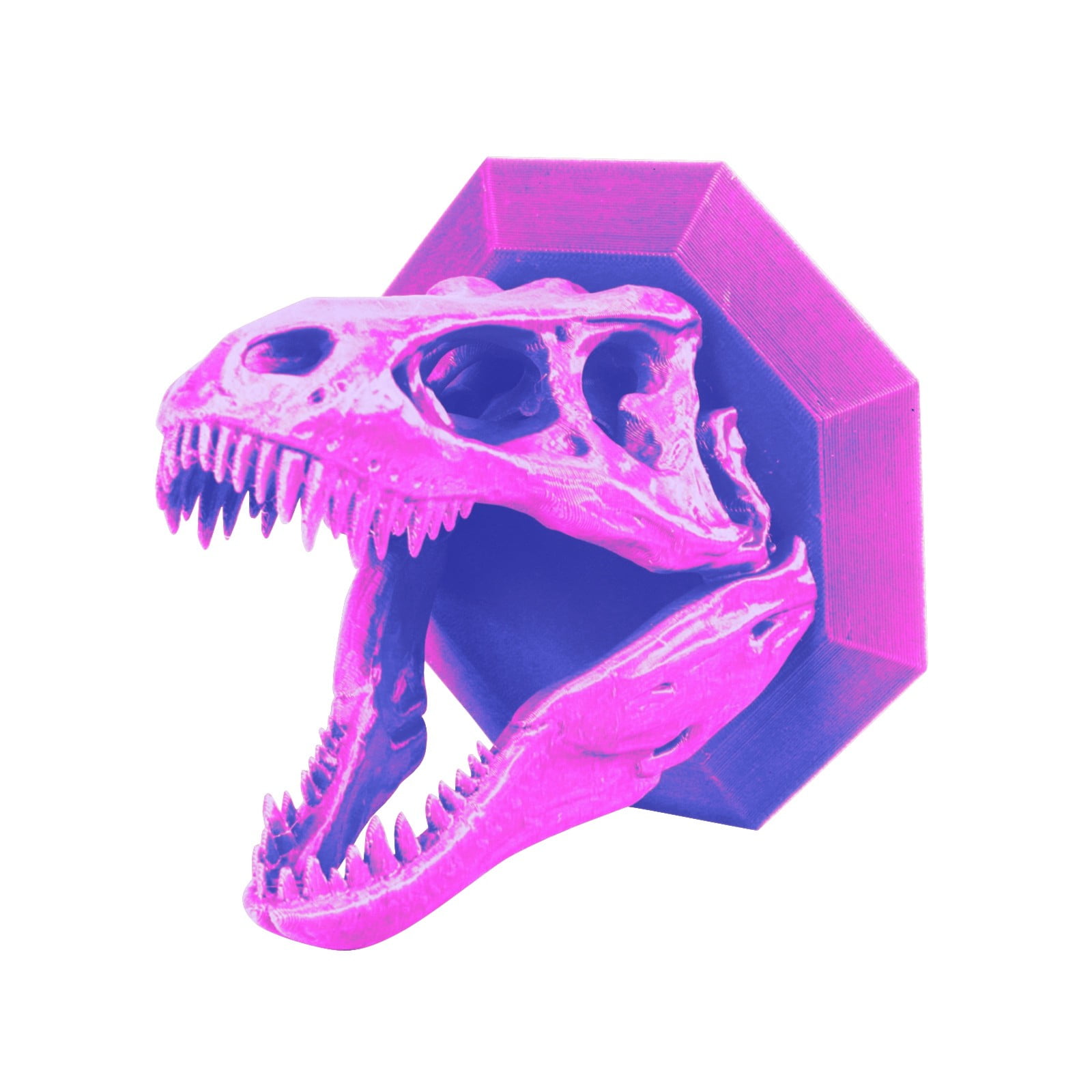 3D Printed Dinosaur Skull Wall Mount Realistic T-Rex Fossil Replica for ...