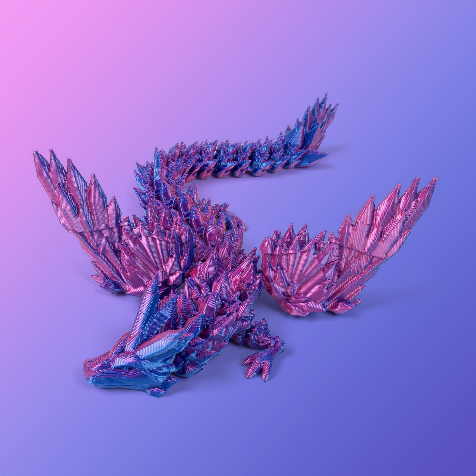 3D Printed Dragon,3D Dragon,8 Inch 3D Printed Fidget Dragon,Bigger ...