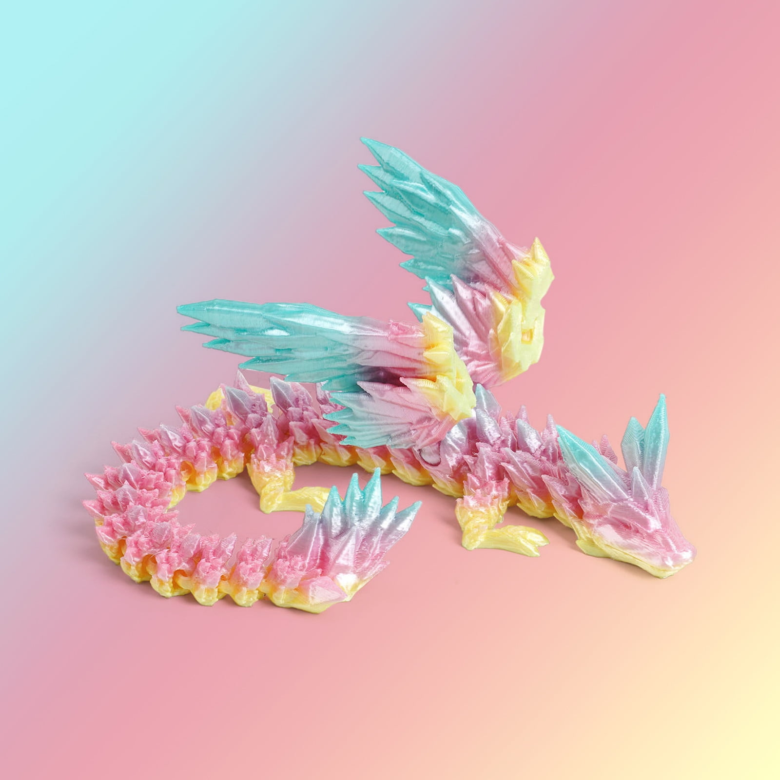 3D Printed Dragon,3D Dragon,8 Inch 3D Printed Fidget Dragon,Bigger ...