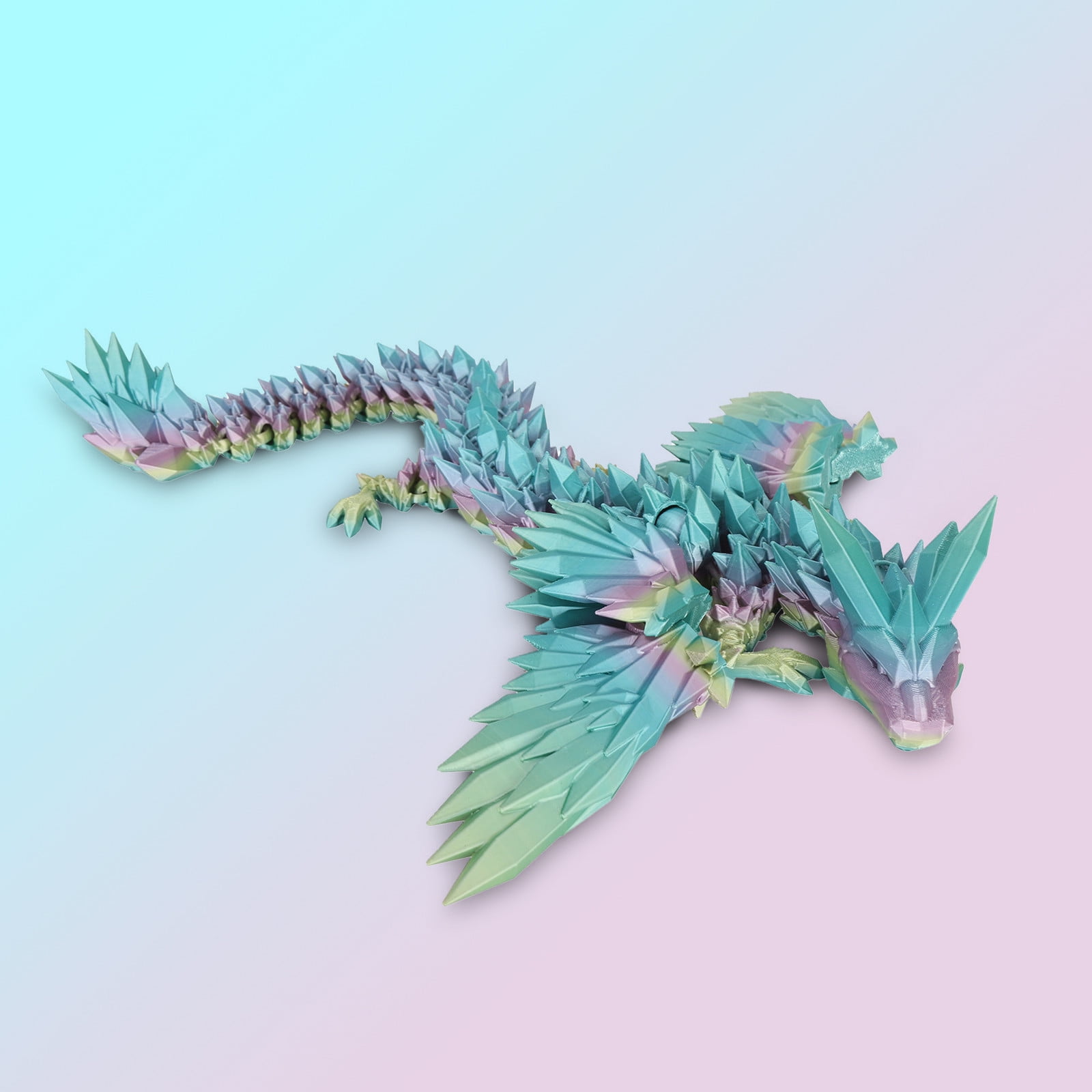 3D Printed Dragon,3D Dragon,8 Inch 3D Printed Fidget Dragon,Bigger ...