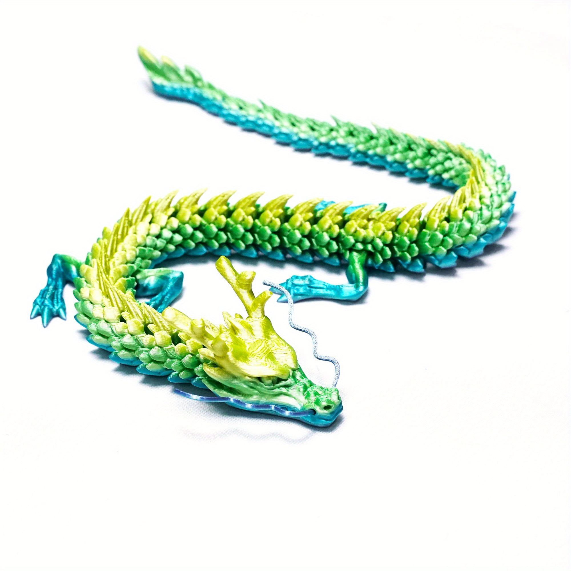 3D Printed Dragon, 3D Printed Articulated Dragon With Movable Joints ...