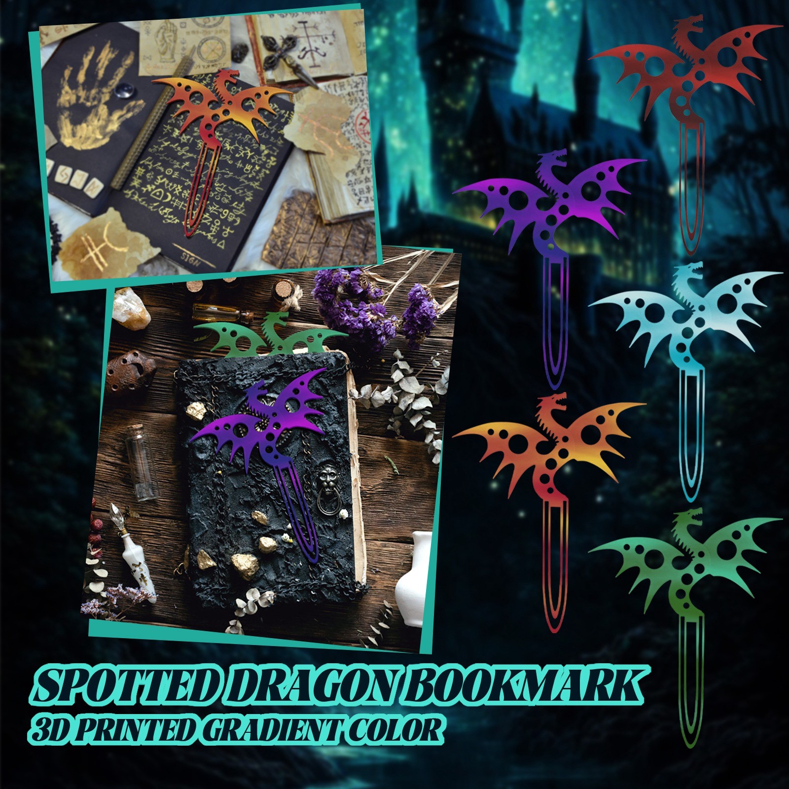 3D Printed Dragon 3D Printed Spotted Dragon Bookmark Super Invincible ...