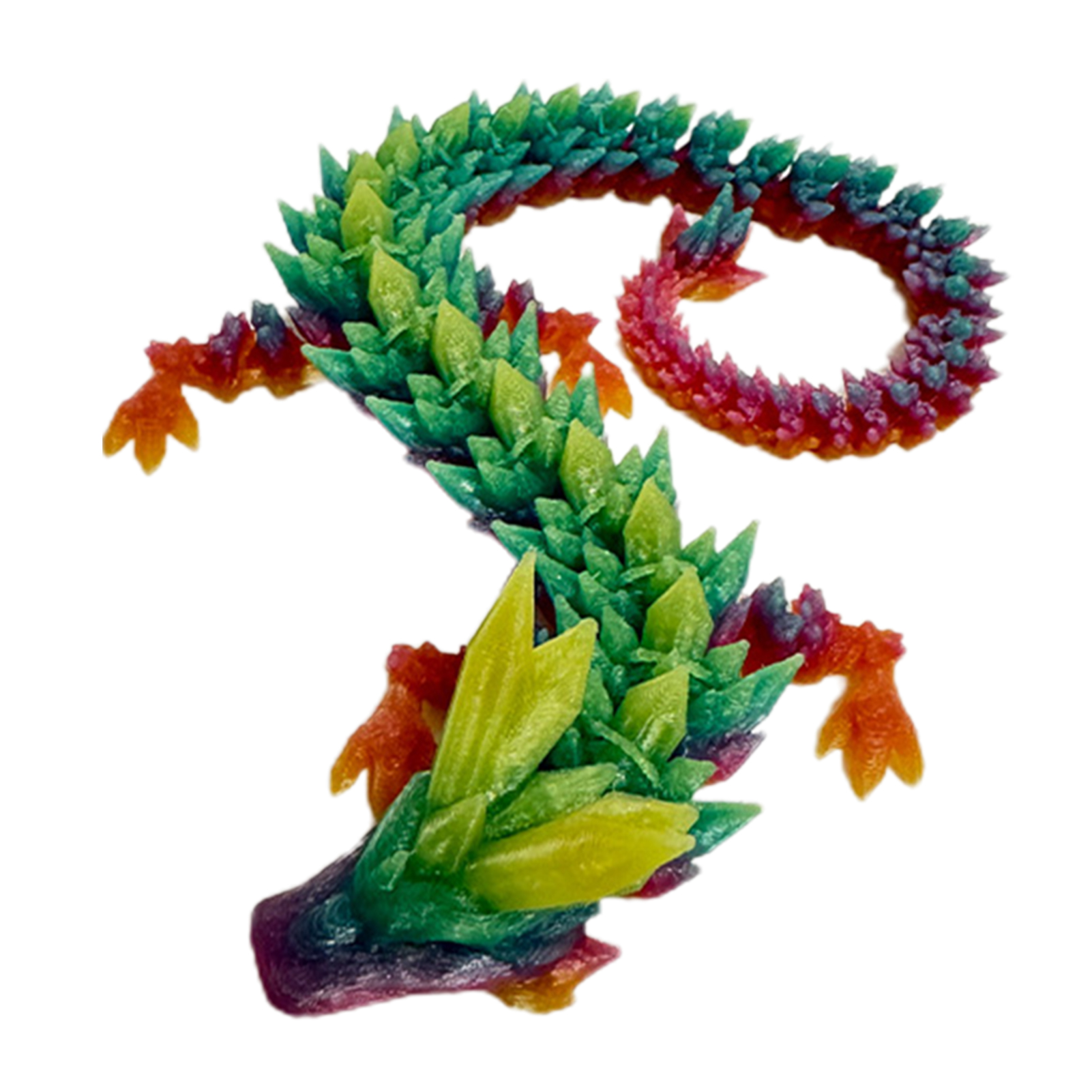 3D Printed Dragon,Articulated Dragon,Crystal Dragon 3D Printed, 11 ...