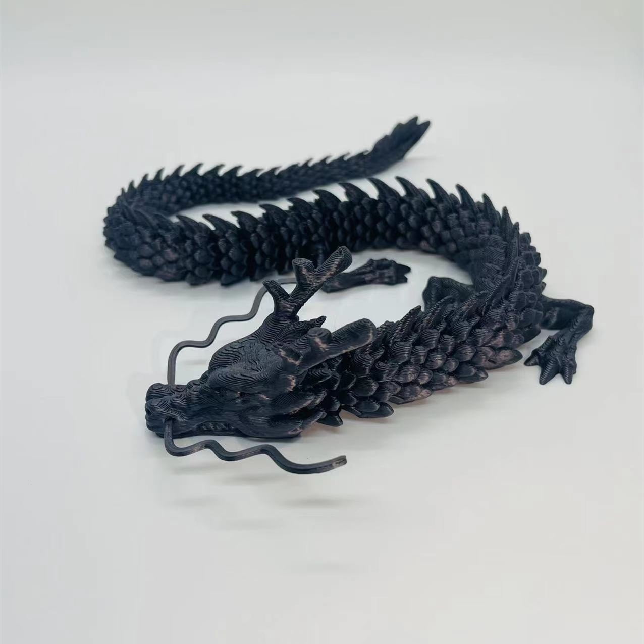 3D Printed Dragon, Articulated Dragon Fidget Toy Posable Flexible ...