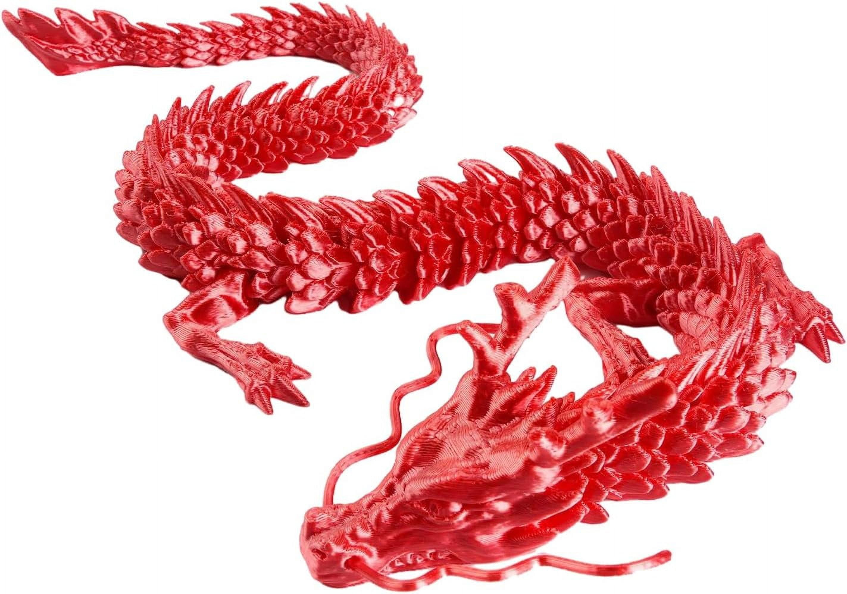 3D Printed Dragon, Articulated Dragon Fidget Toy Posable Flexible ...