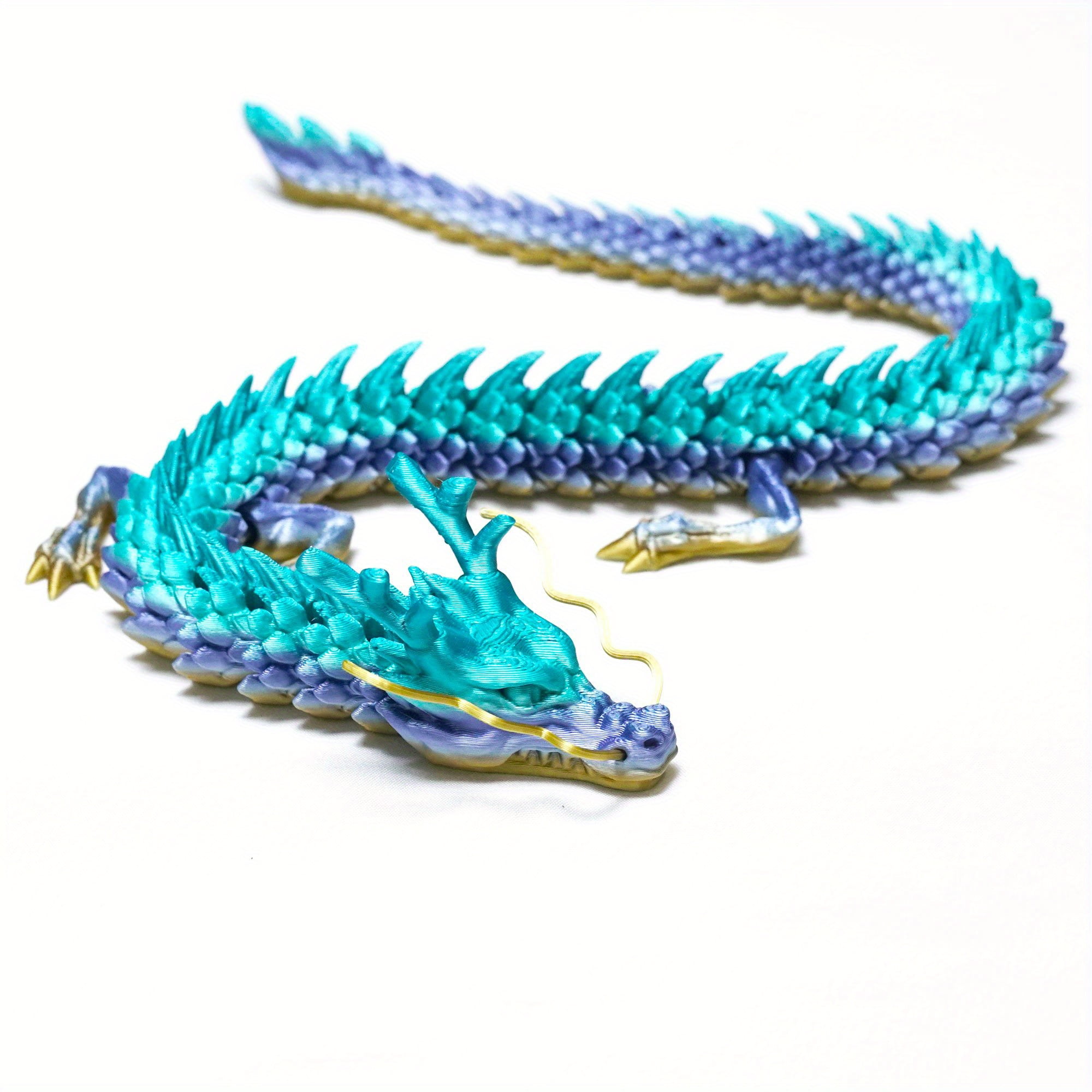 3D Printed Dragon, 3D Printed Articulated Dragon With Movable Joints ...