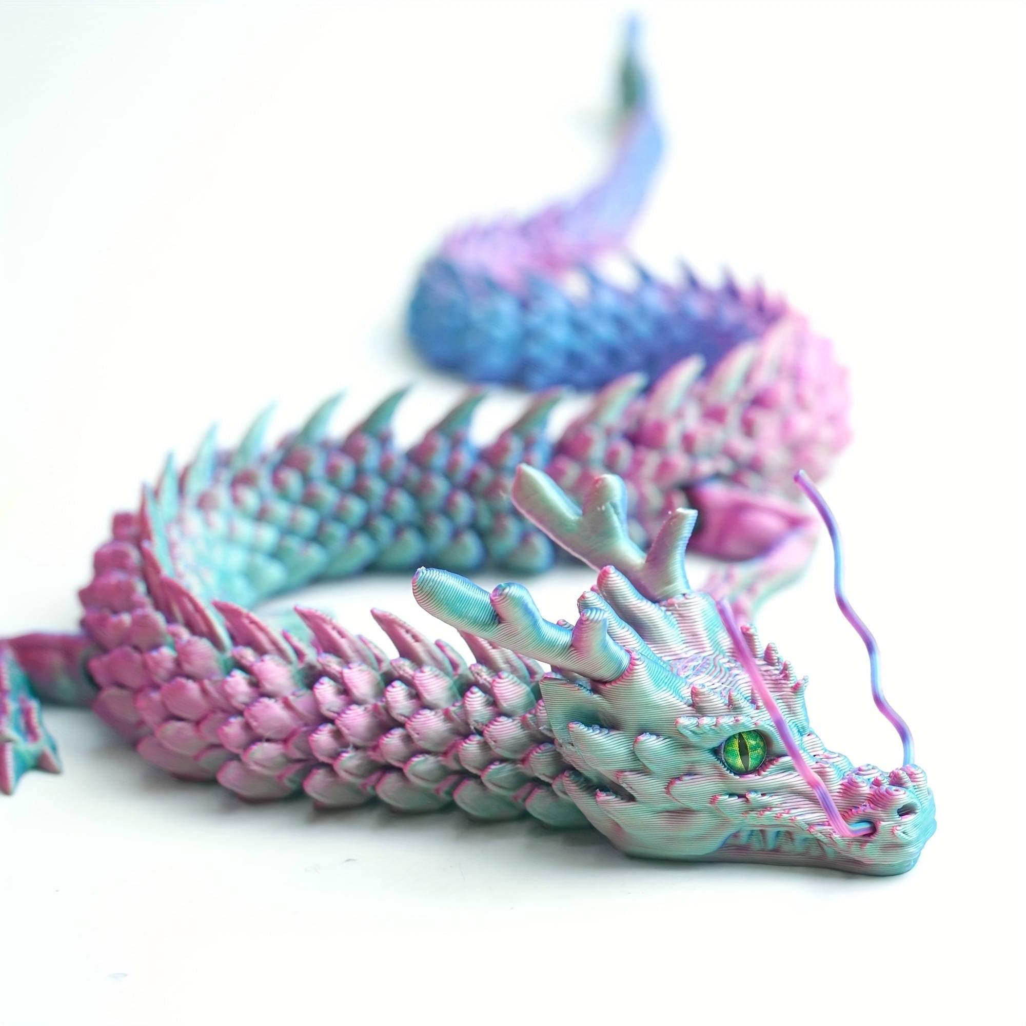 3D Printed Dragon,Articulated Loong Models,Flexible Joint Animal ...