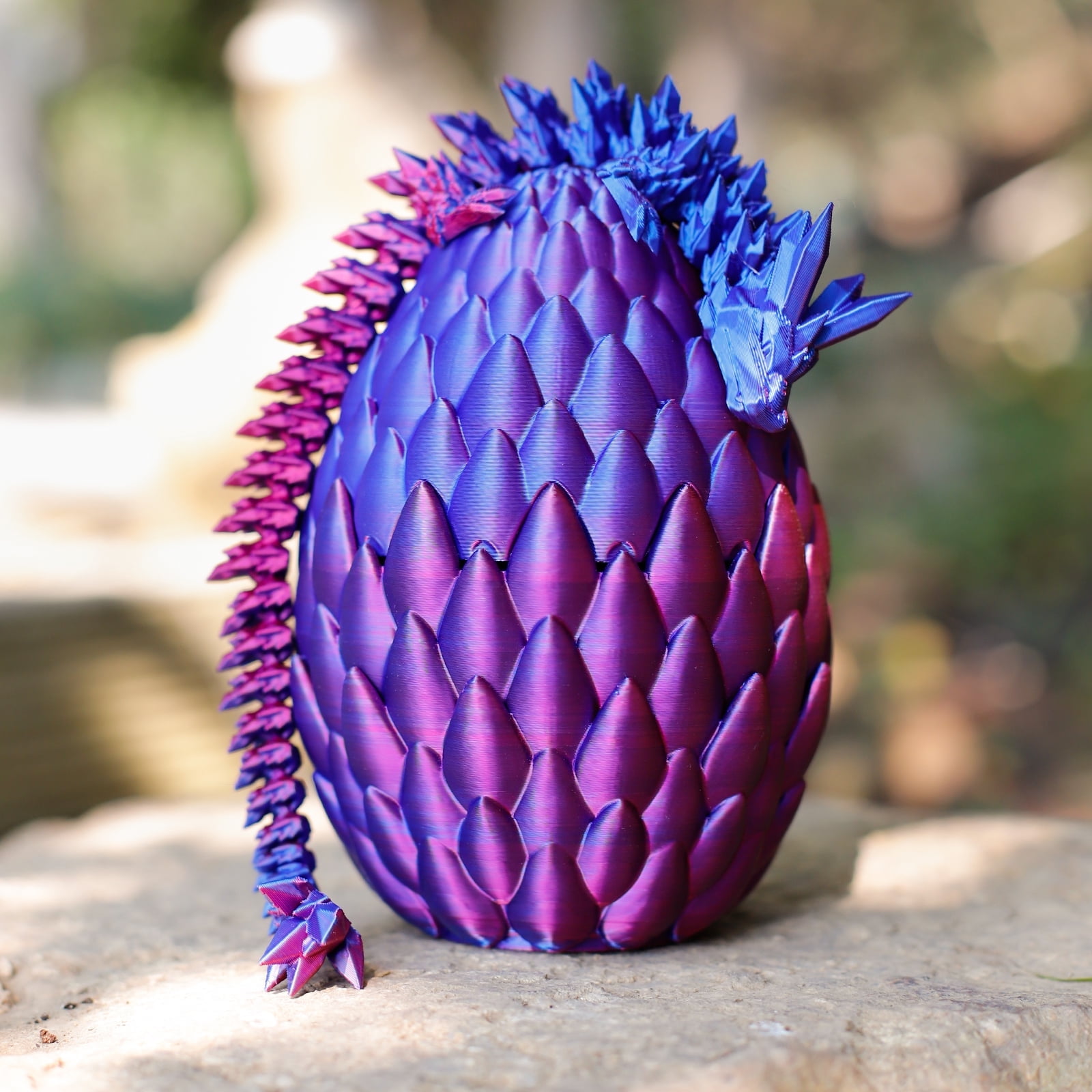3D Printed Dragon, Crystal Dragon Fidget Toy, Articulated Dragon Eggs ...
