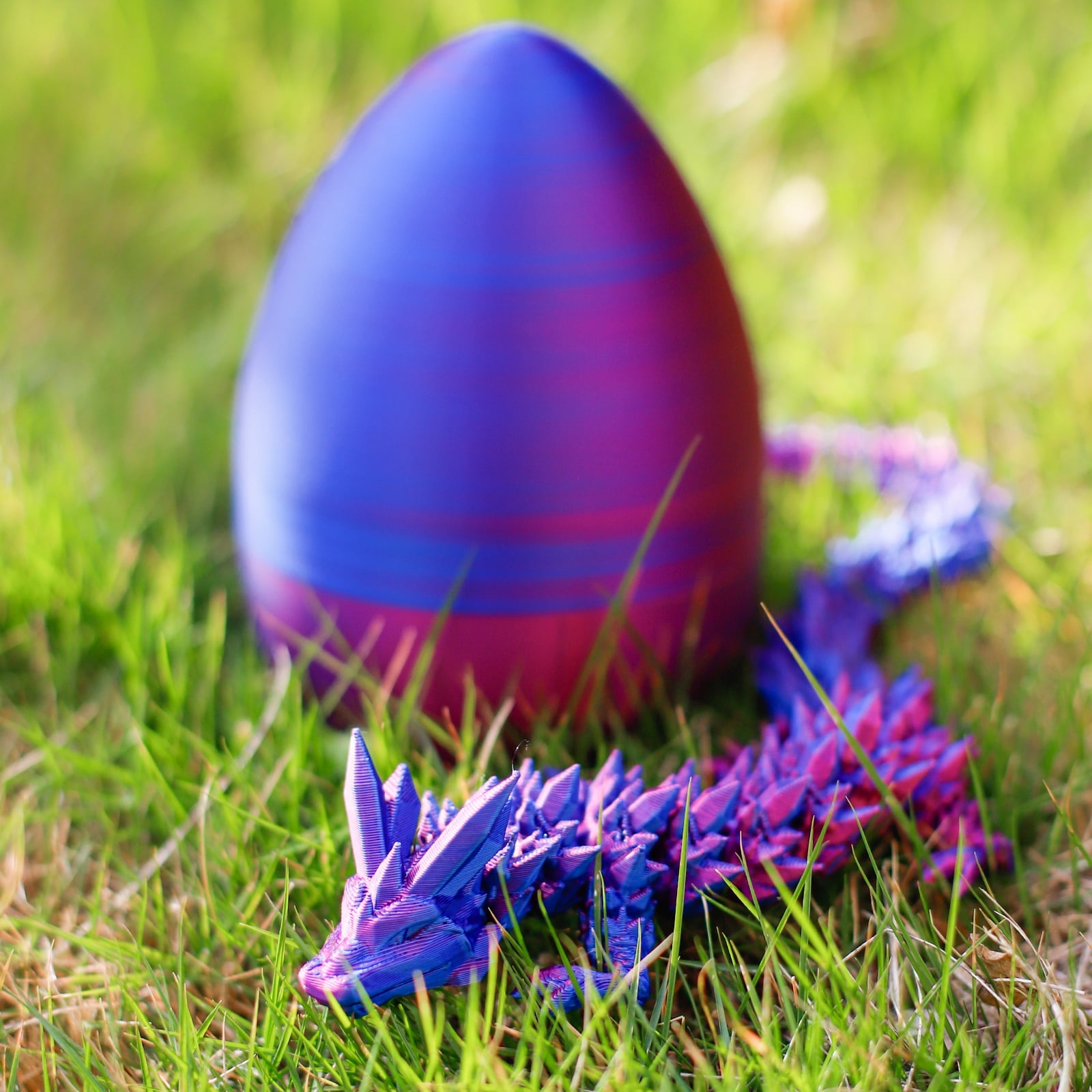 3D Printed Dragon, Crystal Dragon Fidget Toy, Articulated Dragon Eggs ...