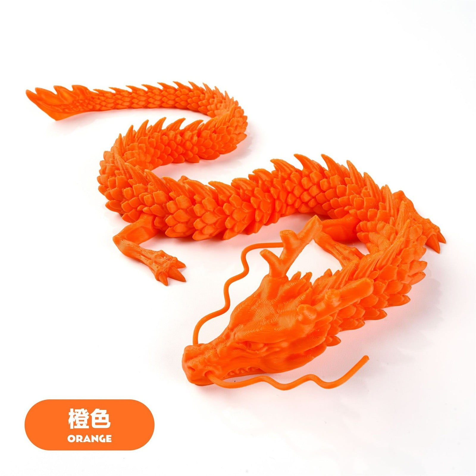 3D Printed Dragon, 3D Printed Crystal Dragon, Relief Anxiety Dragon ...