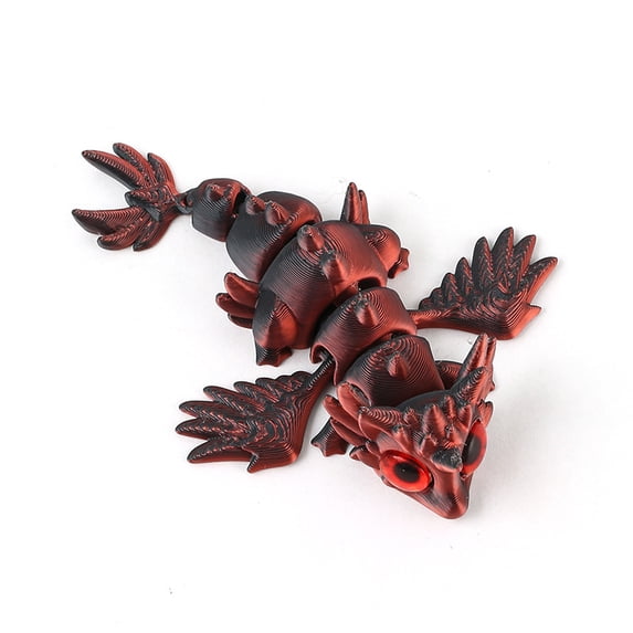 3D Printed Dragon Desktop Ornament Range-of-motion Animals Living Room ...