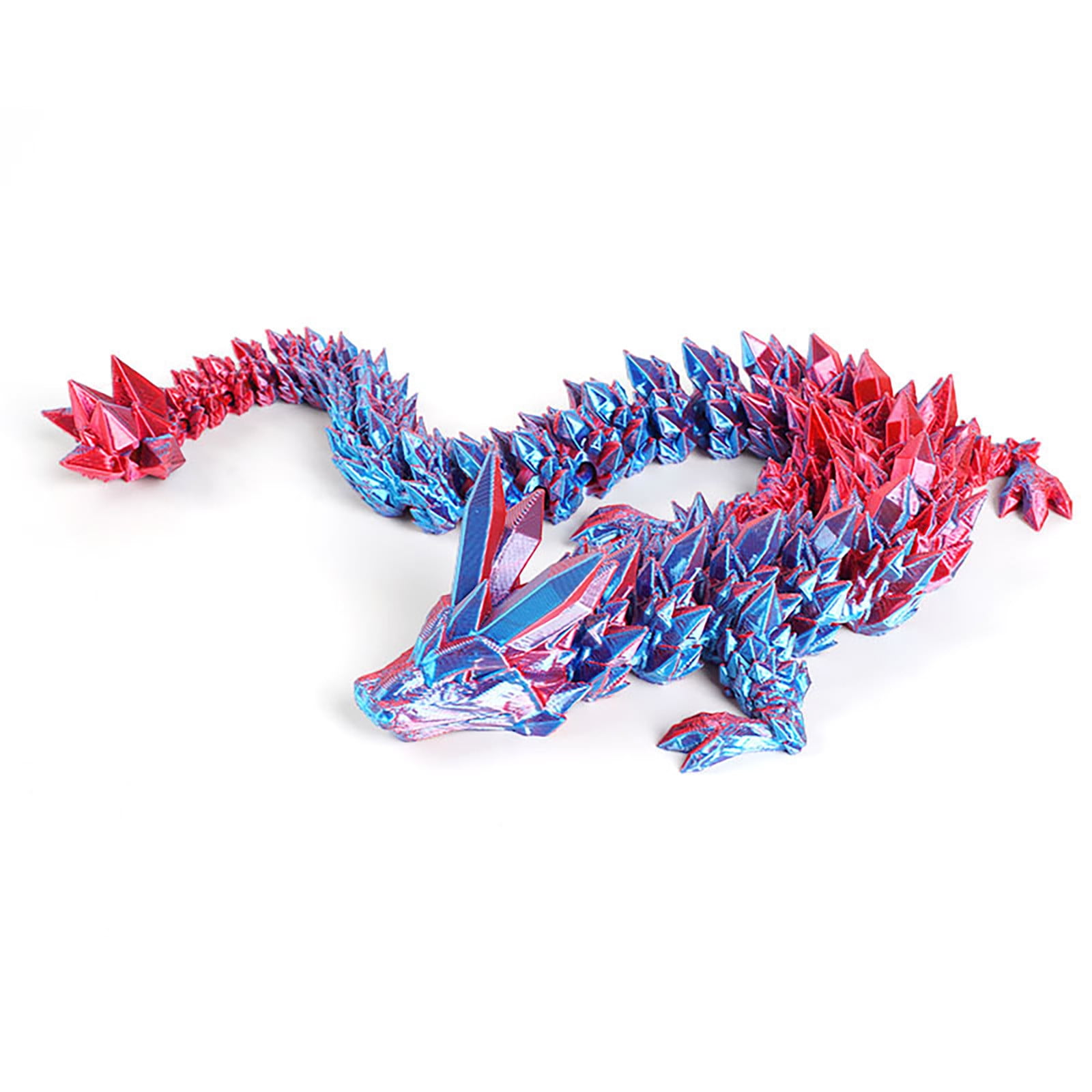 3D Printed Dragon, Dragon Fidget Toy, Articulated Dragon, Crystal ...