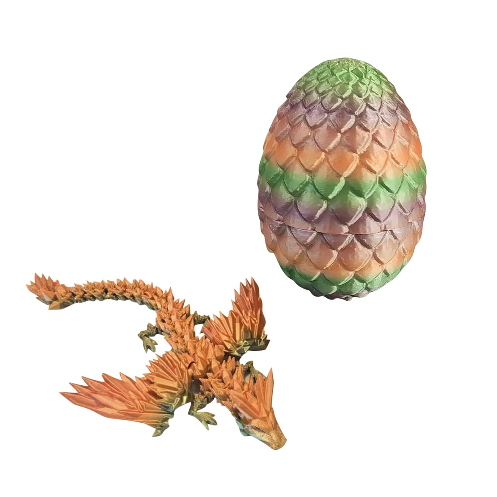 3D Printed Dragon Easter Egg, 3D Printed Dragon with Wings, Easter Eggs ...