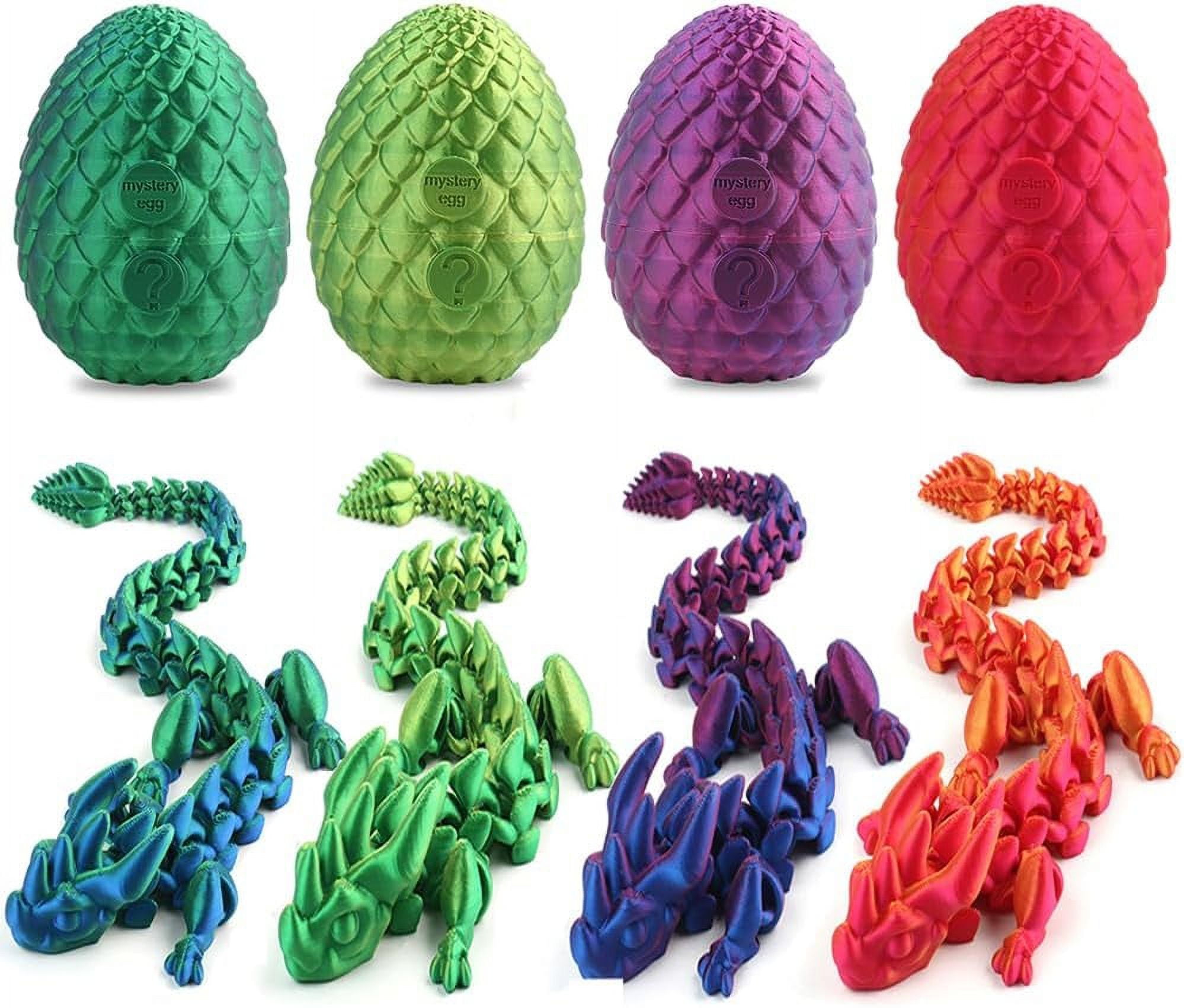 3D Printed Dragon Egg, 12 inch Crystal Dragon Fidget Toys, Full ...