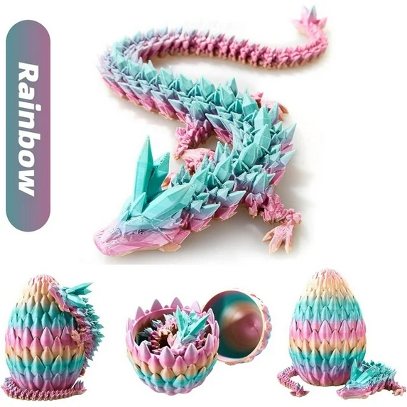 3D Printed Dragon Egg, 3D Dragon Eggs with Dragon Inside, Mystery ...