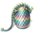 3d Printed Dragon Egg 3d Printed Articulated Dragon With Dragon Inside Crystal Dragon Fidget
