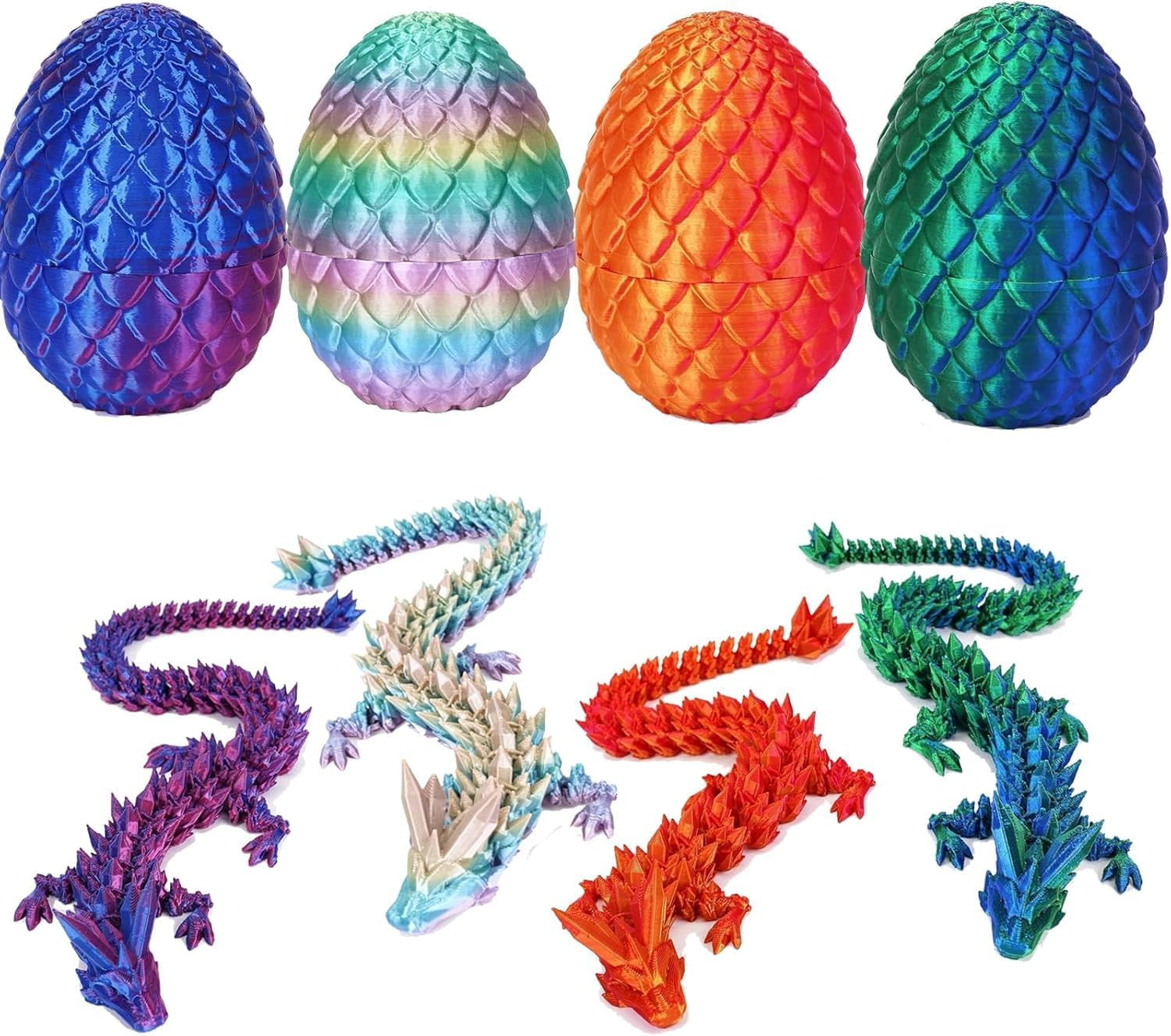 3D Printed Dragon Egg,Dragon Eggs with Dragon Inside,Crystal Dragon ...